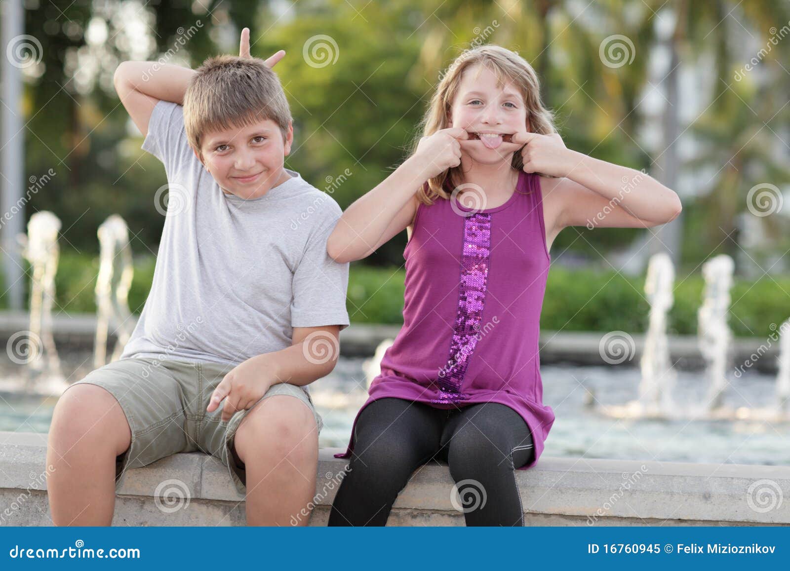 Kids making funny face stock image. Image of beauty, handsome - 16760945