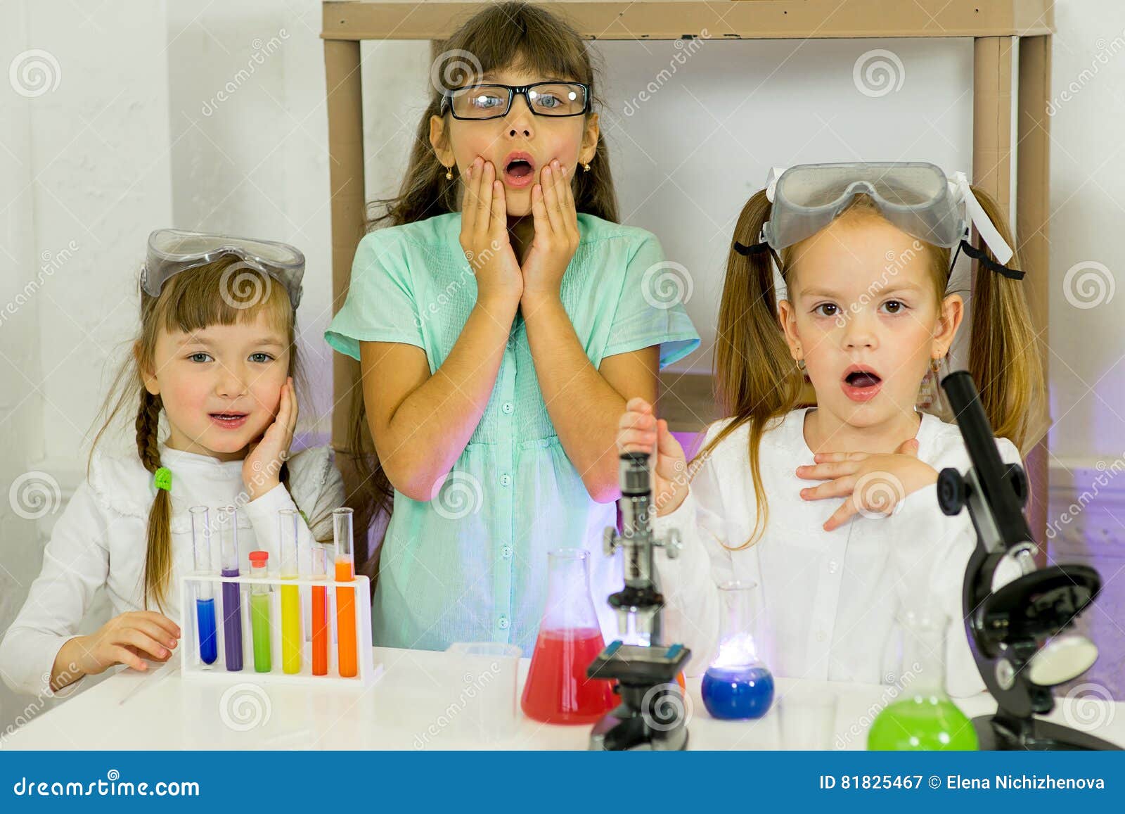 Kids Making Science Experiments Stock Image - Image of knowledge ...