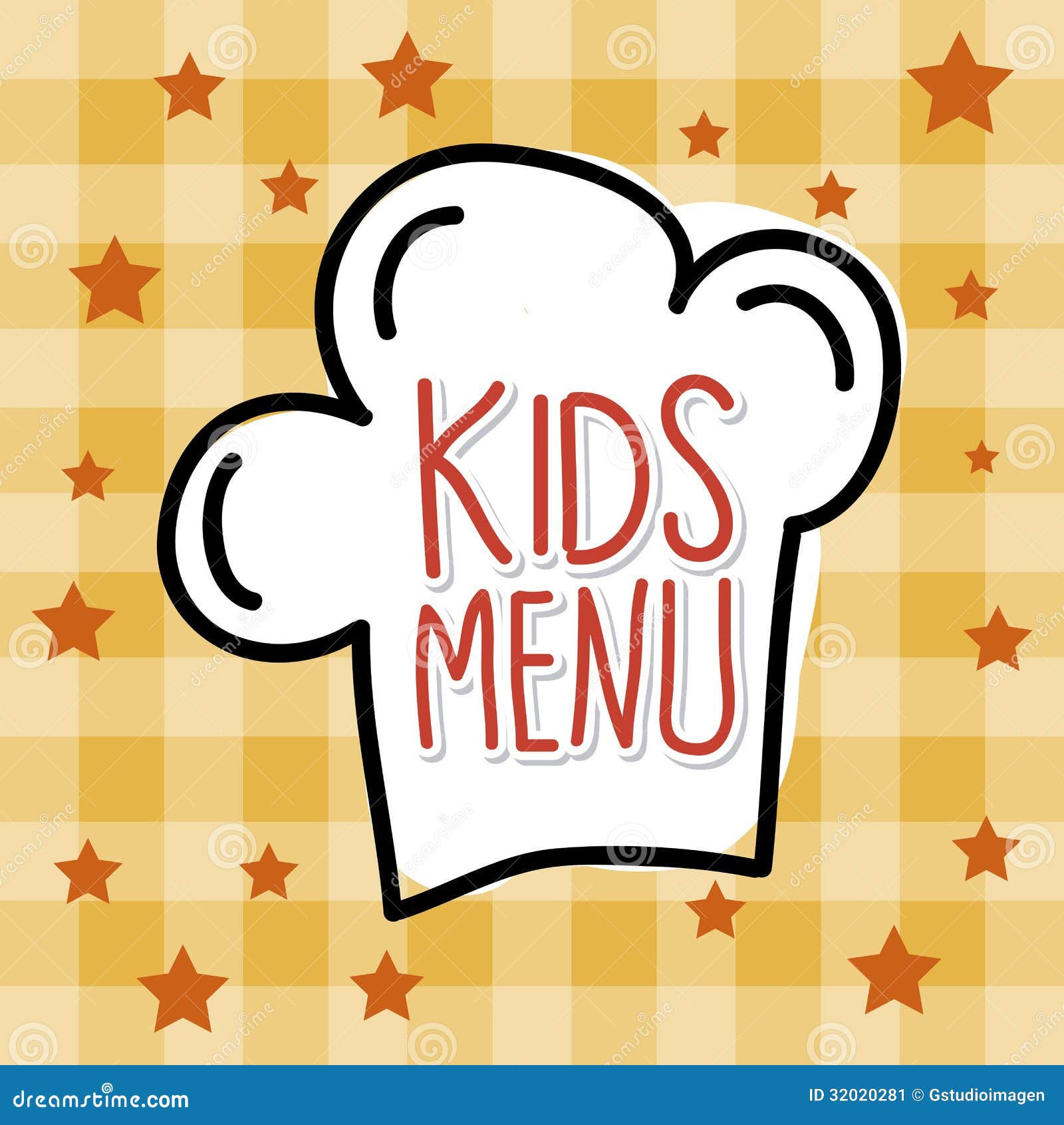 Kids menu stock vector. Illustration of drawing, stars - 32020281