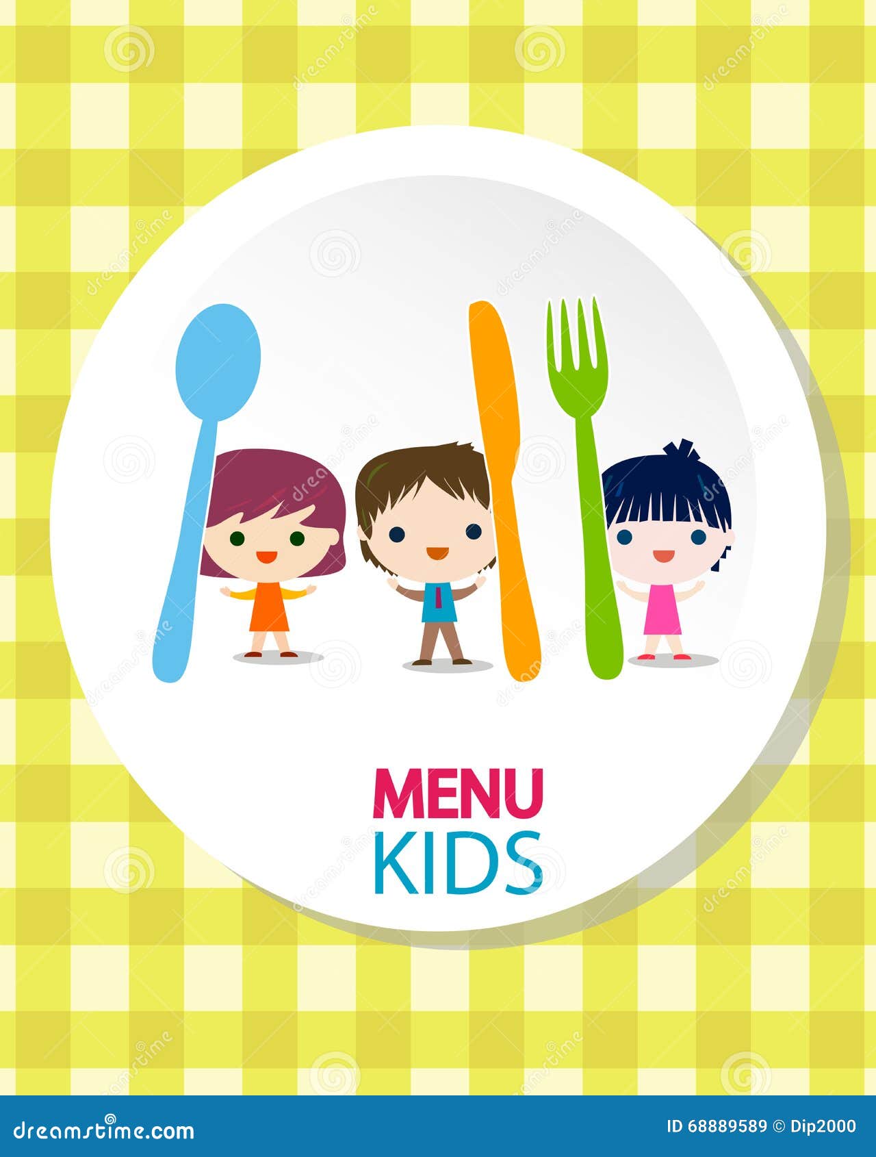 Kids menu background stock vector. Illustration of icon - 68889589
