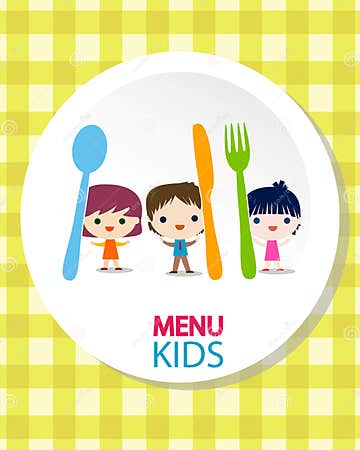 Kids menu background stock vector. Illustration of icon - 68889589
