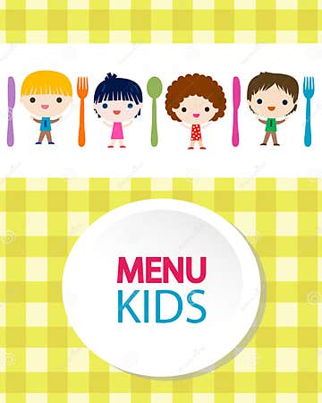 Kids menu background stock vector. Illustration of happiness - 68889615