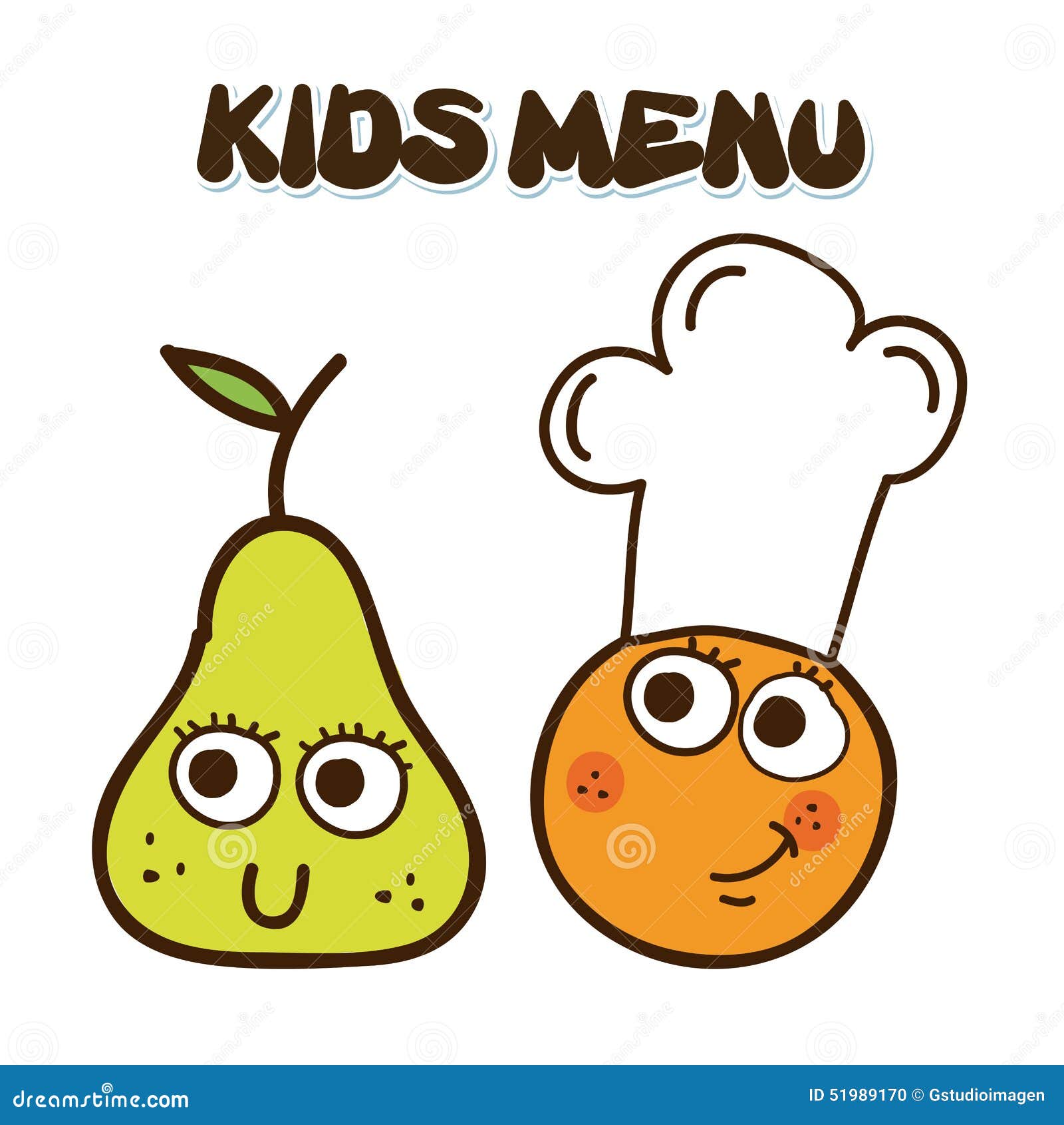 Kids menu stock vector. Illustration of chef, cooking - 51989170