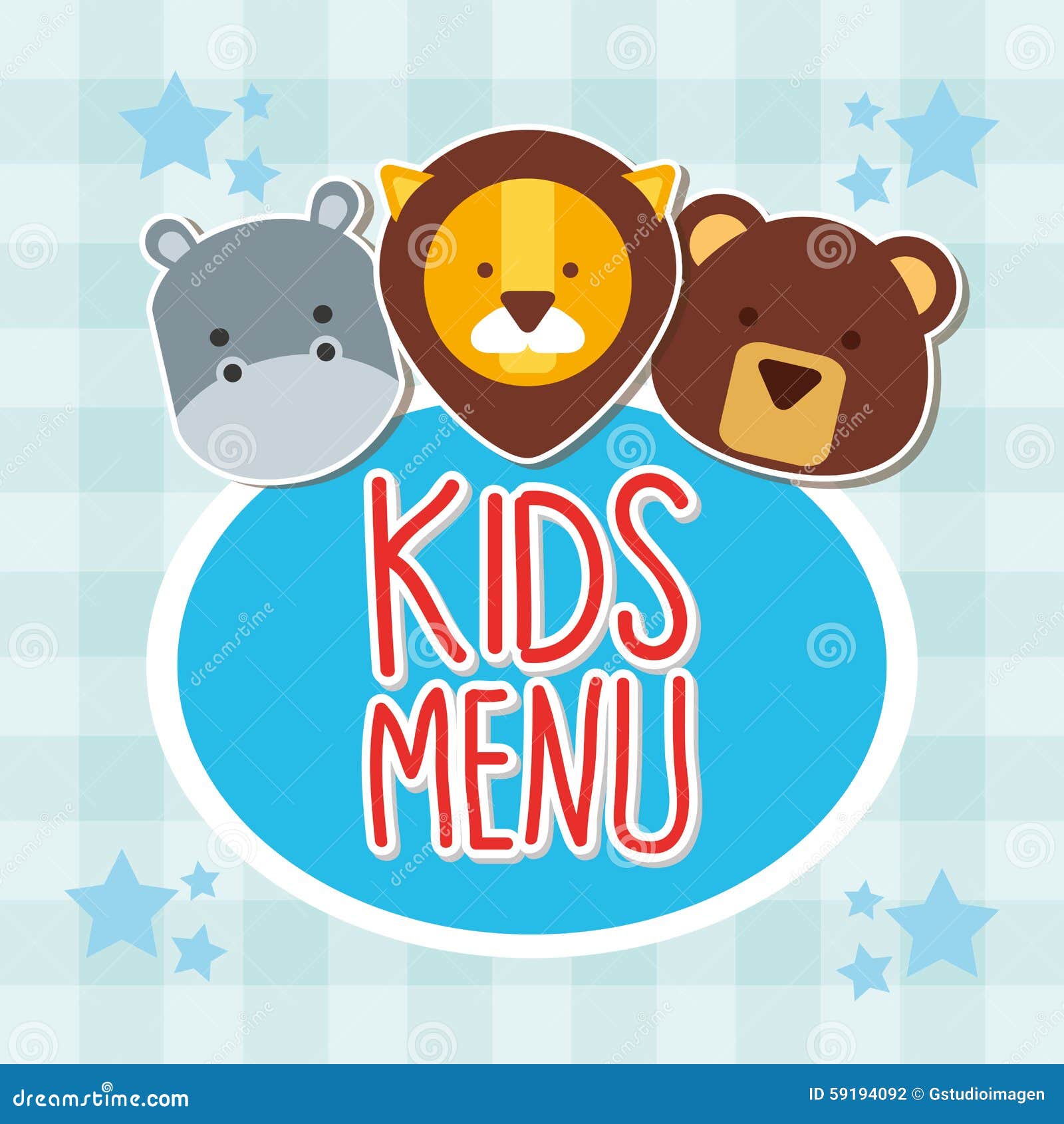 Kids menu stock vector. Illustration of poster, gastronomy - 59194092