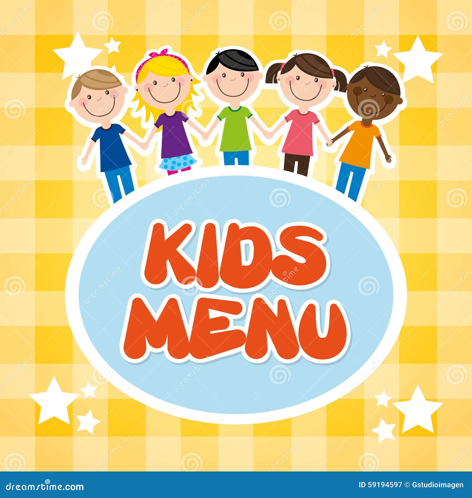 Kids menu stock vector. Illustration of concept, restaurant - 59194597