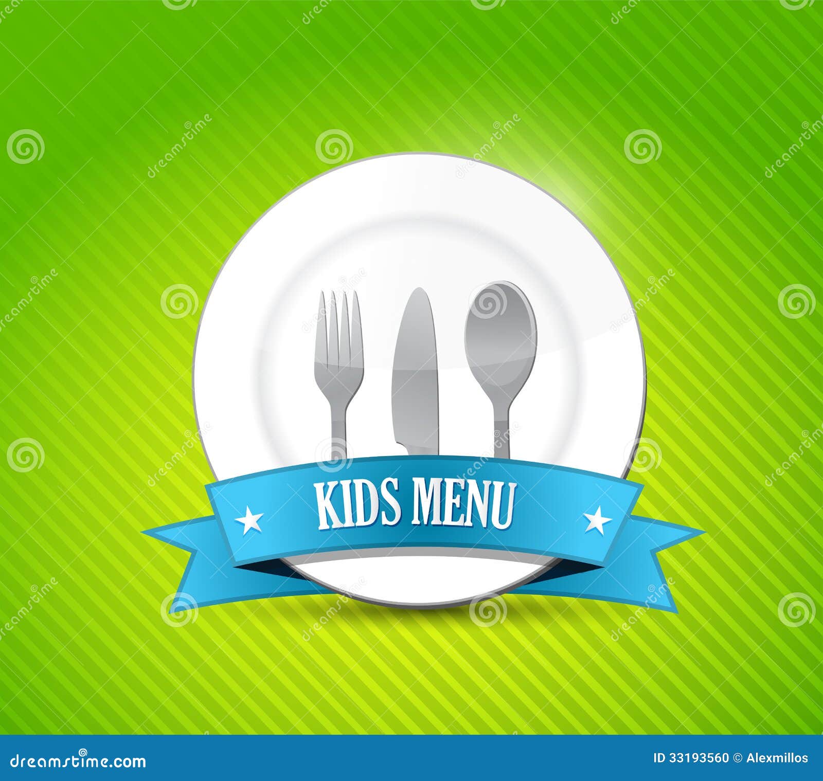 Kids Menu Illustration Design Stock Photo - Image: 33193560