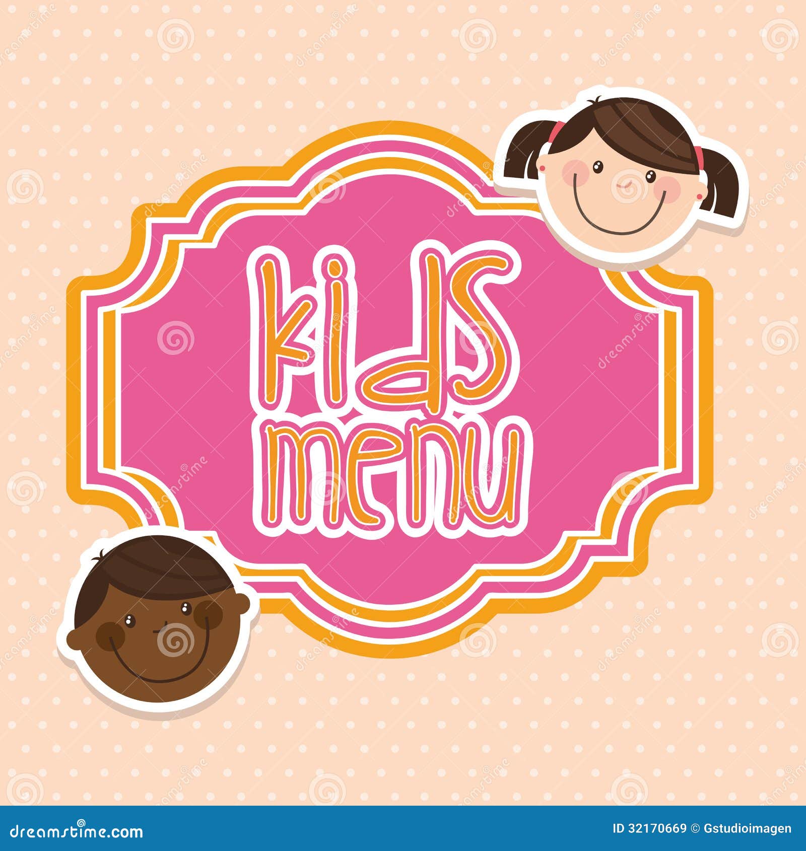 Kids menu stock vector. Illustration of cooking, human - 32170669