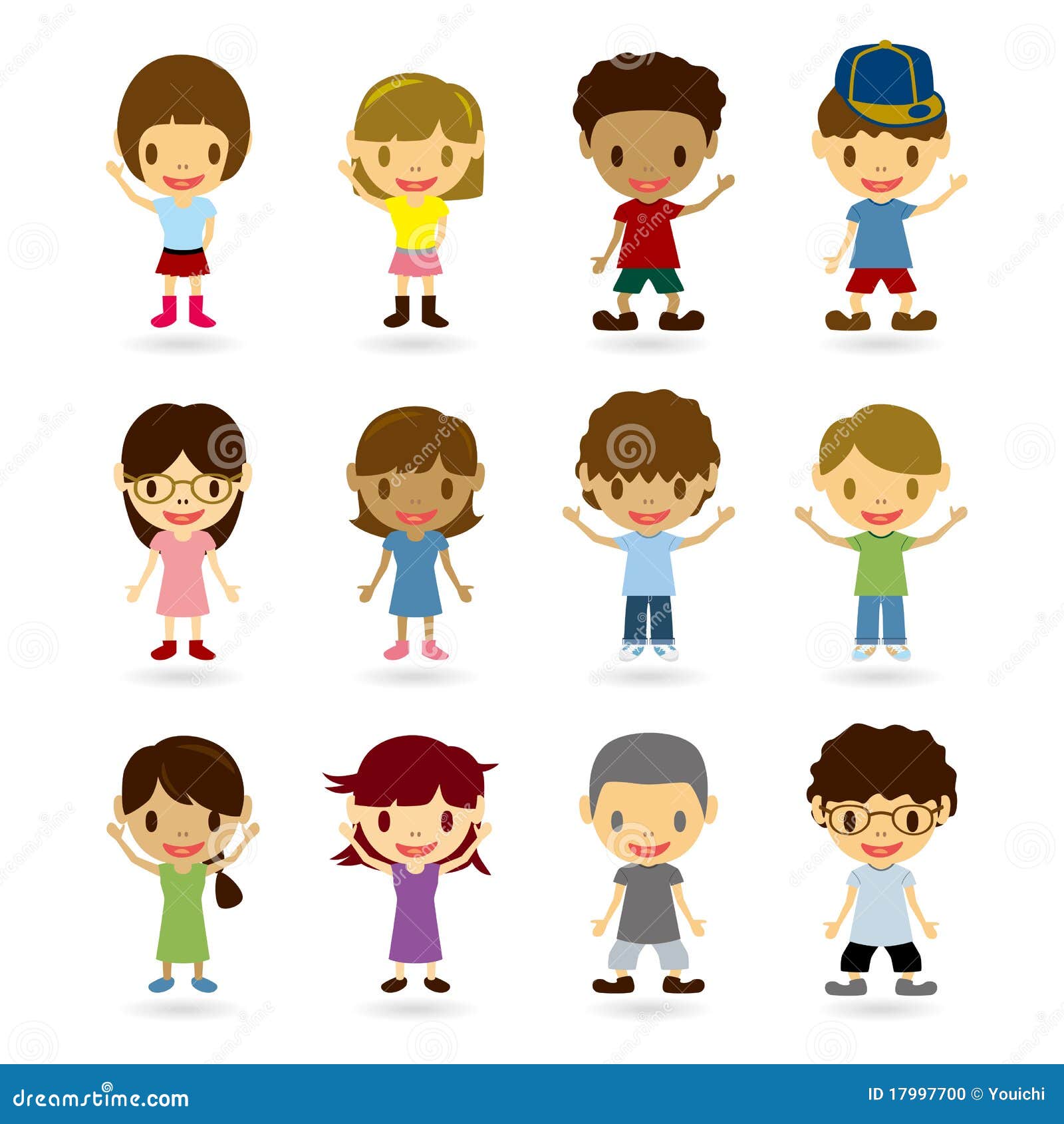 Kids model set stock vector. Illustration of cute, child - 17997700