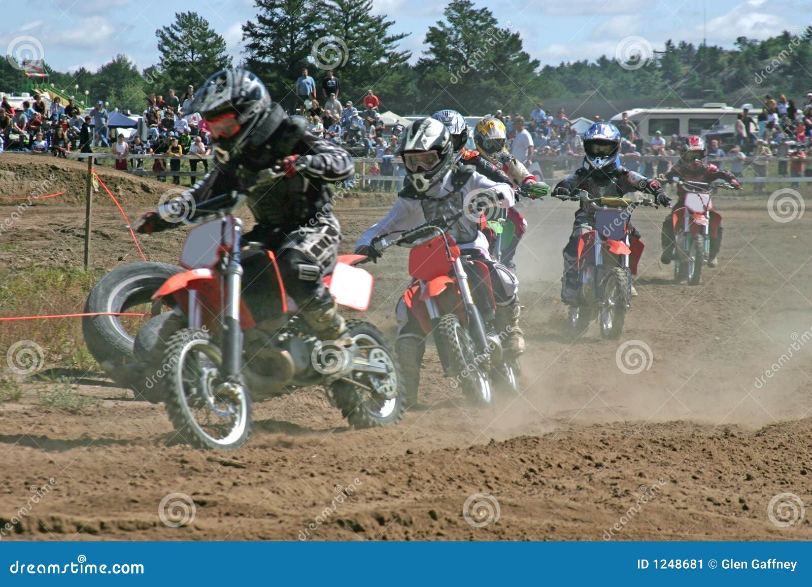 Kids moto cross racing stock image. Image of safety, activity - 1248681