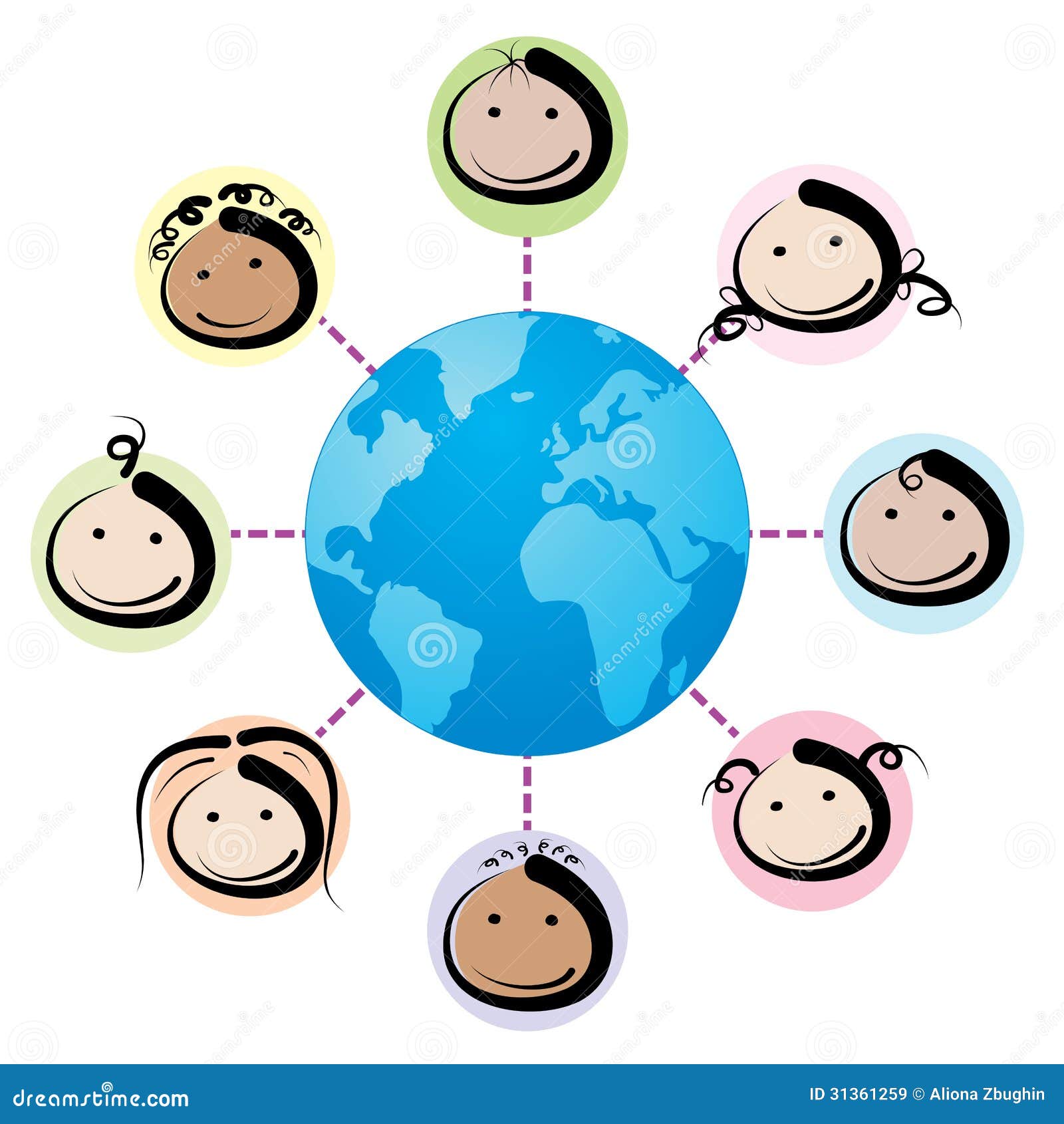 Kids network stock vector. Illustration of media, correspondence - 31361259