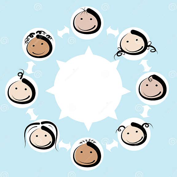 Kids network stock vector. Illustration of doodle, information - 31364065