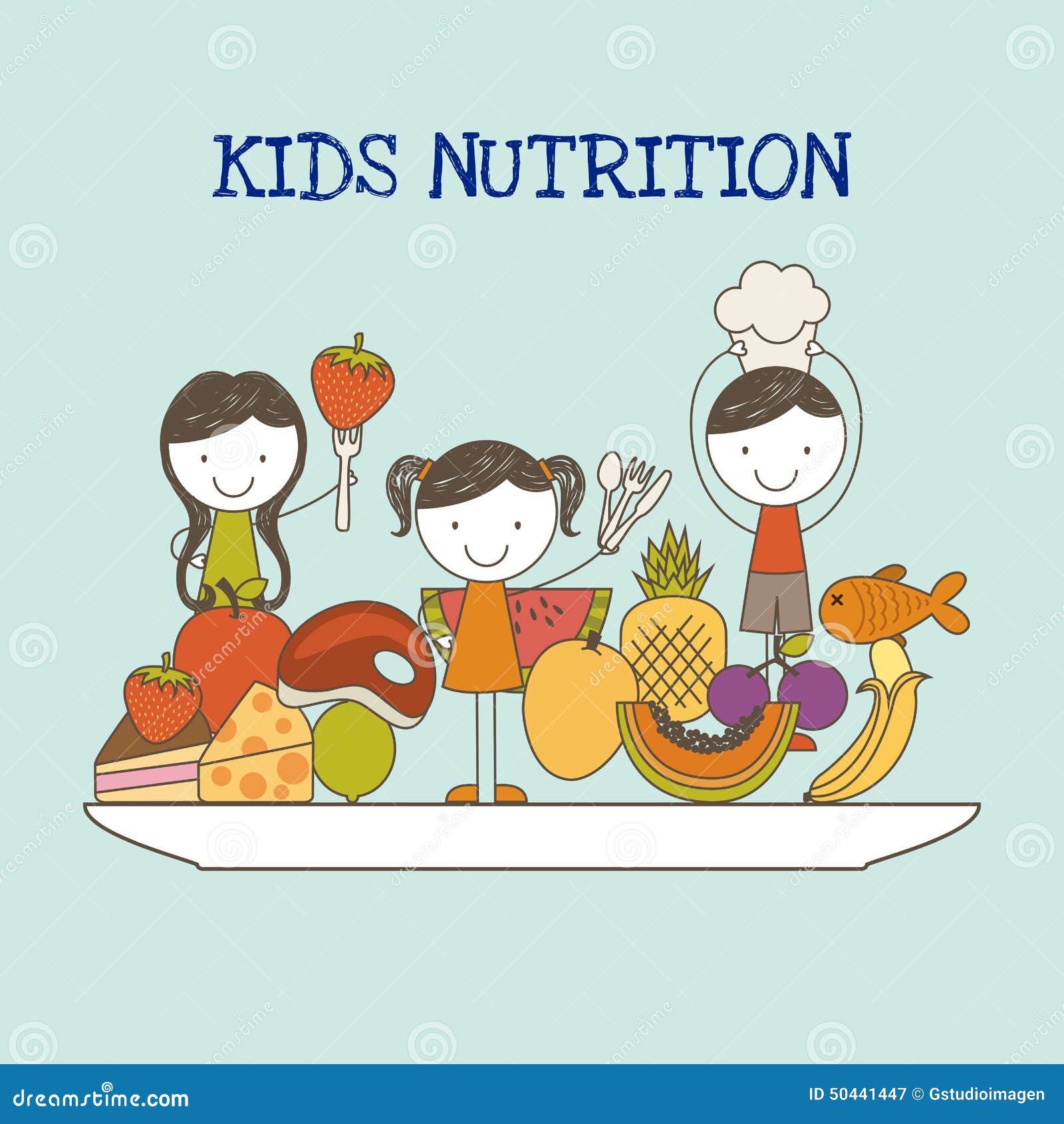 Kids nutrition stock vector. Illustration of nutriment - 50441447
