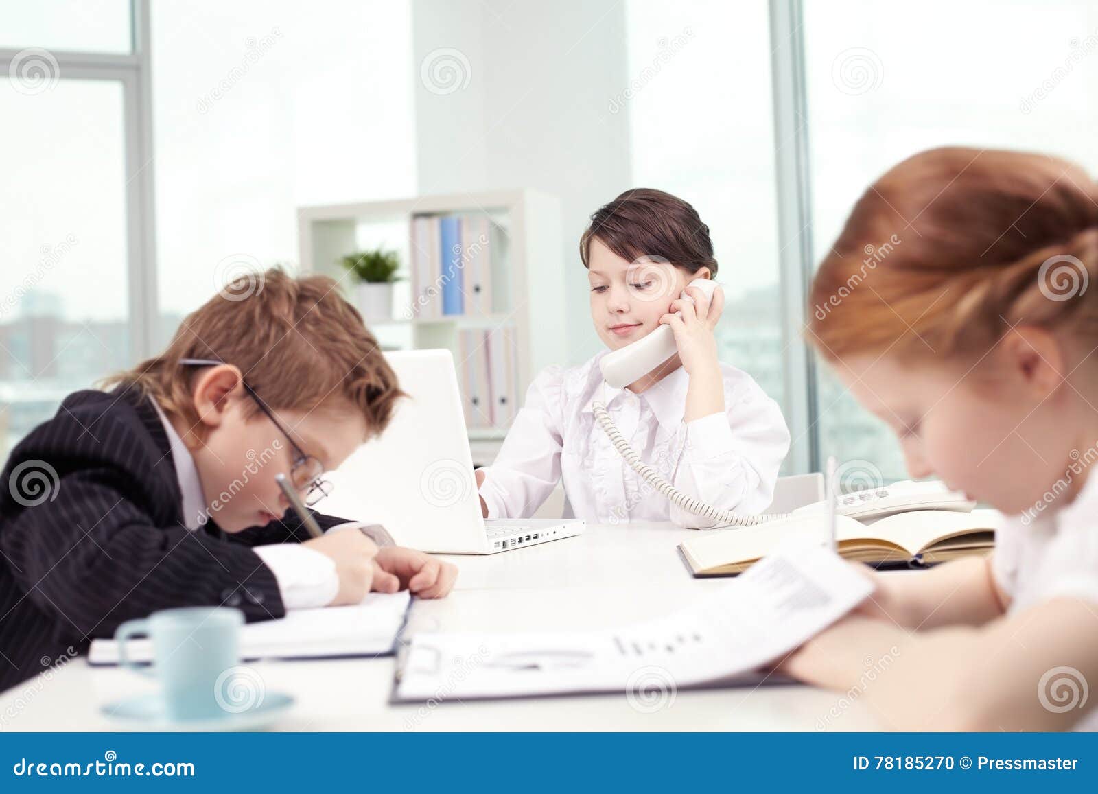Kids office stock photo. Image of people, place, office - 78185270