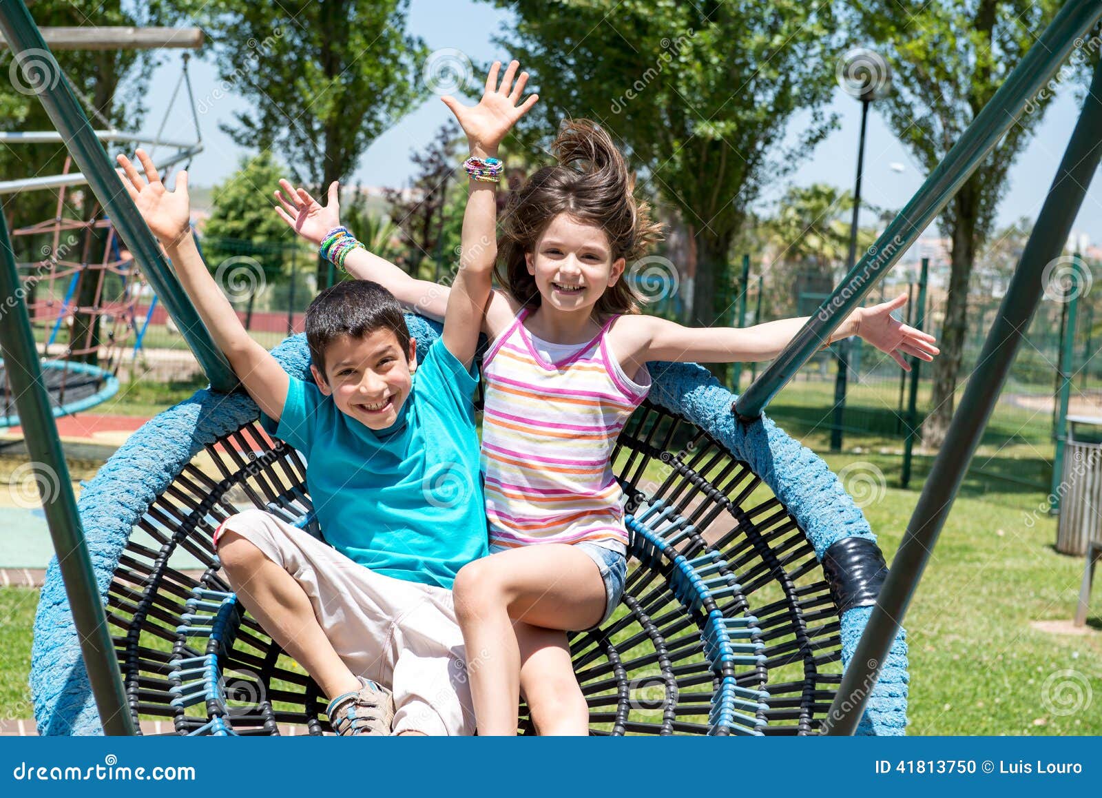 Kids in the park stock photo. Image of happy, outdoors - 41813750
