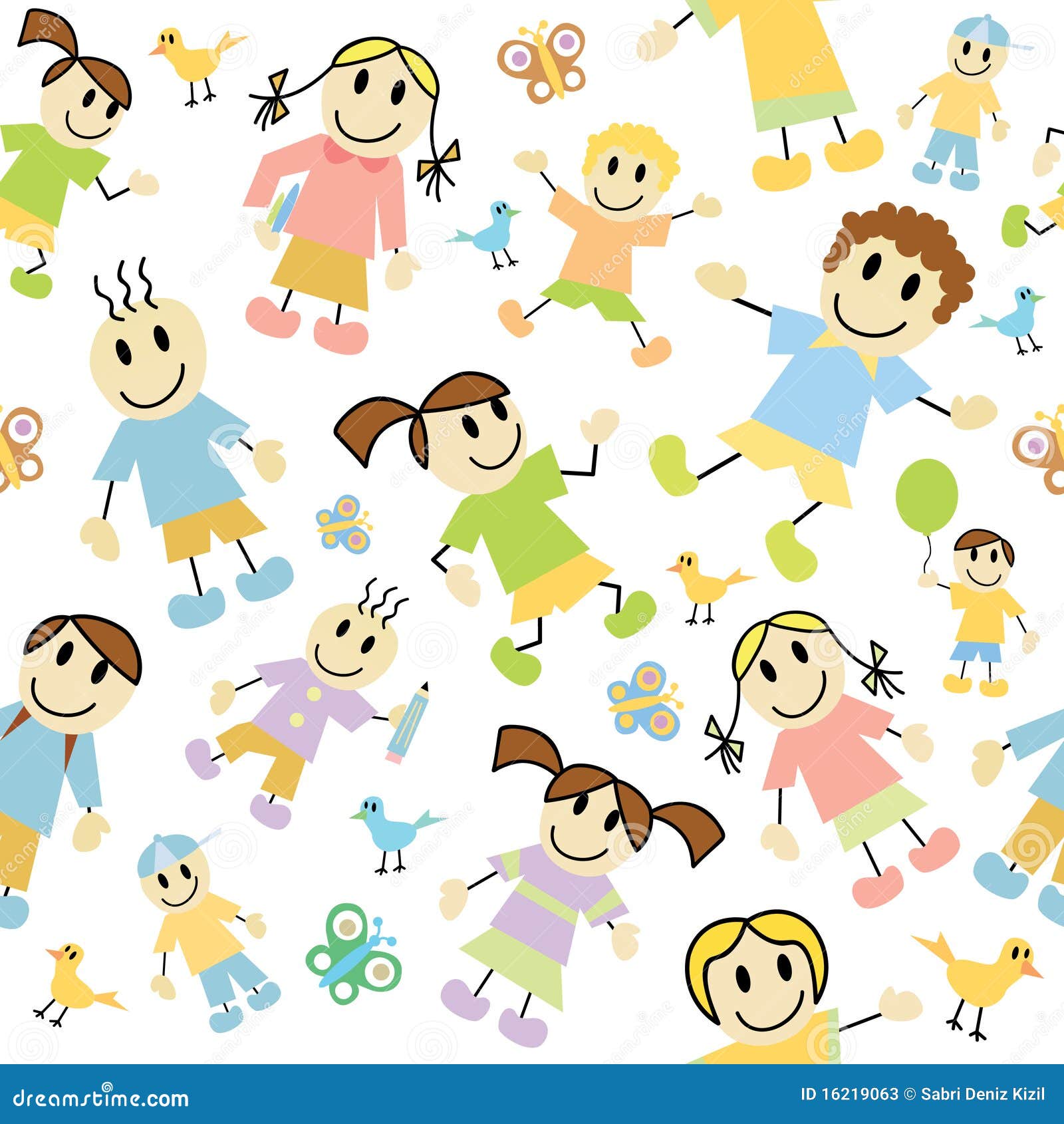 Kids Pattern Stock Photos - Image: 16219063