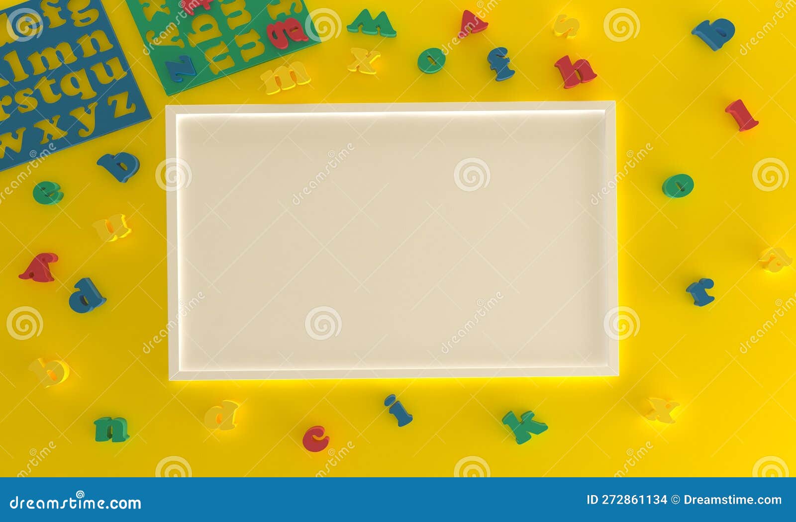 Kids Childhood Room Frame Mockup, Nursery Interior Mockup Stock ...