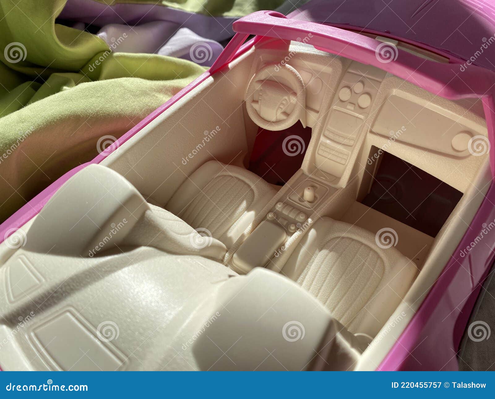 Kids Plastic Toy Car Convertible at Home Stock Image - Image of ...