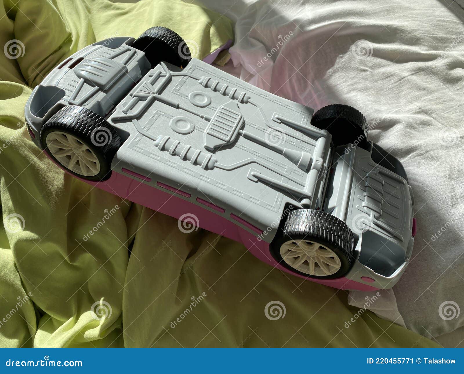 Kids Plastic Toy Car Convertible at Home Stock Image - Image of child ...