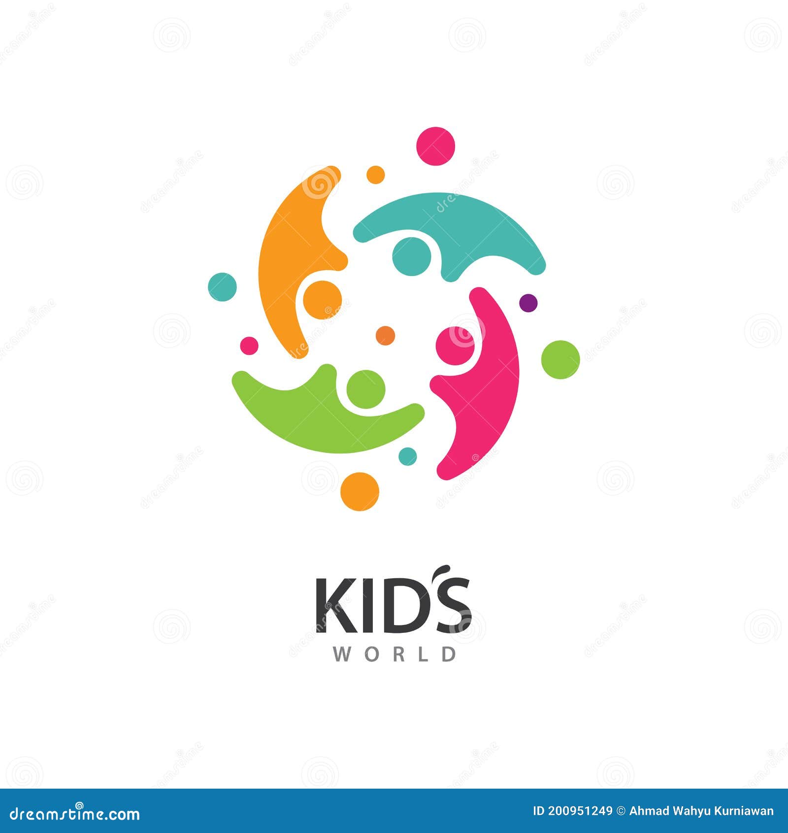 Kids play and community stock vector. Illustration of concept - 200951249