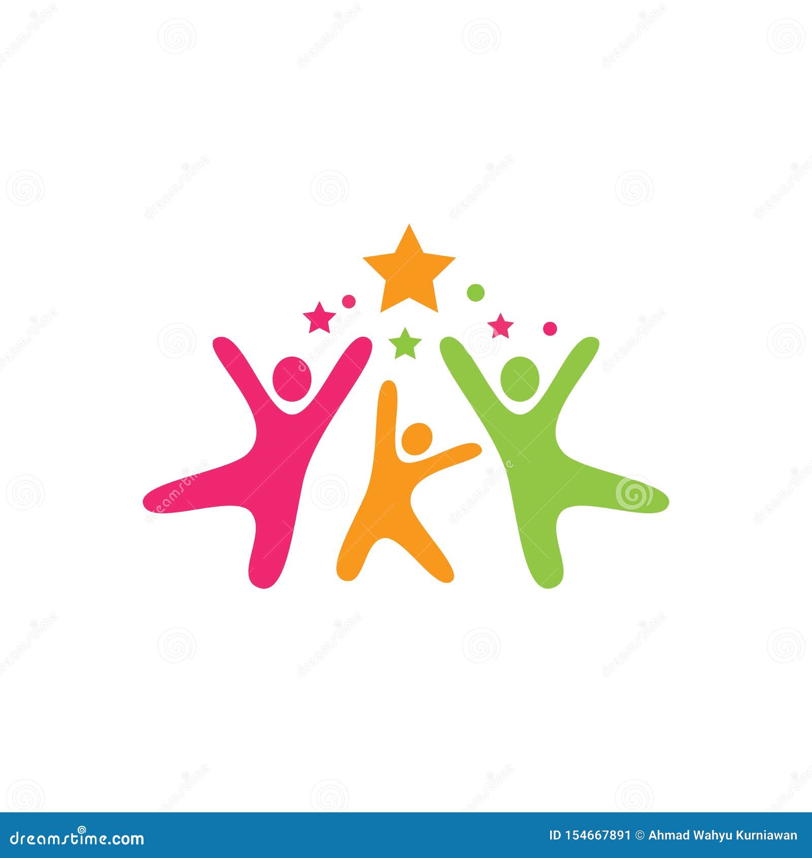 Kids play logo stock vector. Illustration of character - 154667891