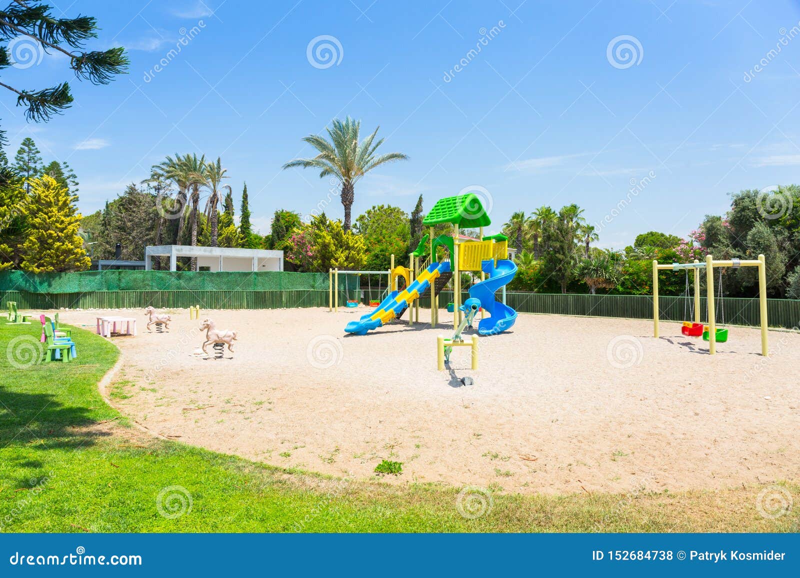 Kids Playground at the Beach Od Side, Turkey Stock Photo - Image of ...