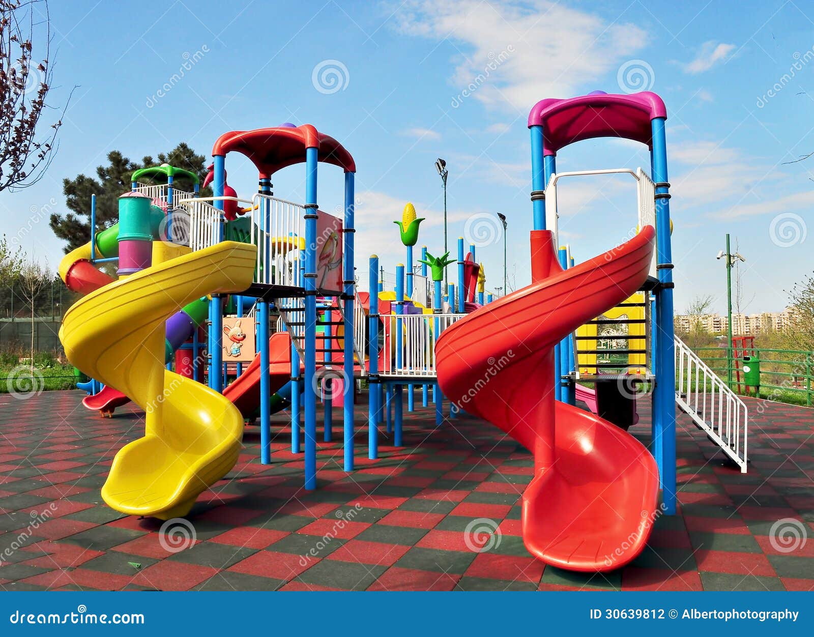 Kids playground stock photo. Image of colored, games - 30639812
