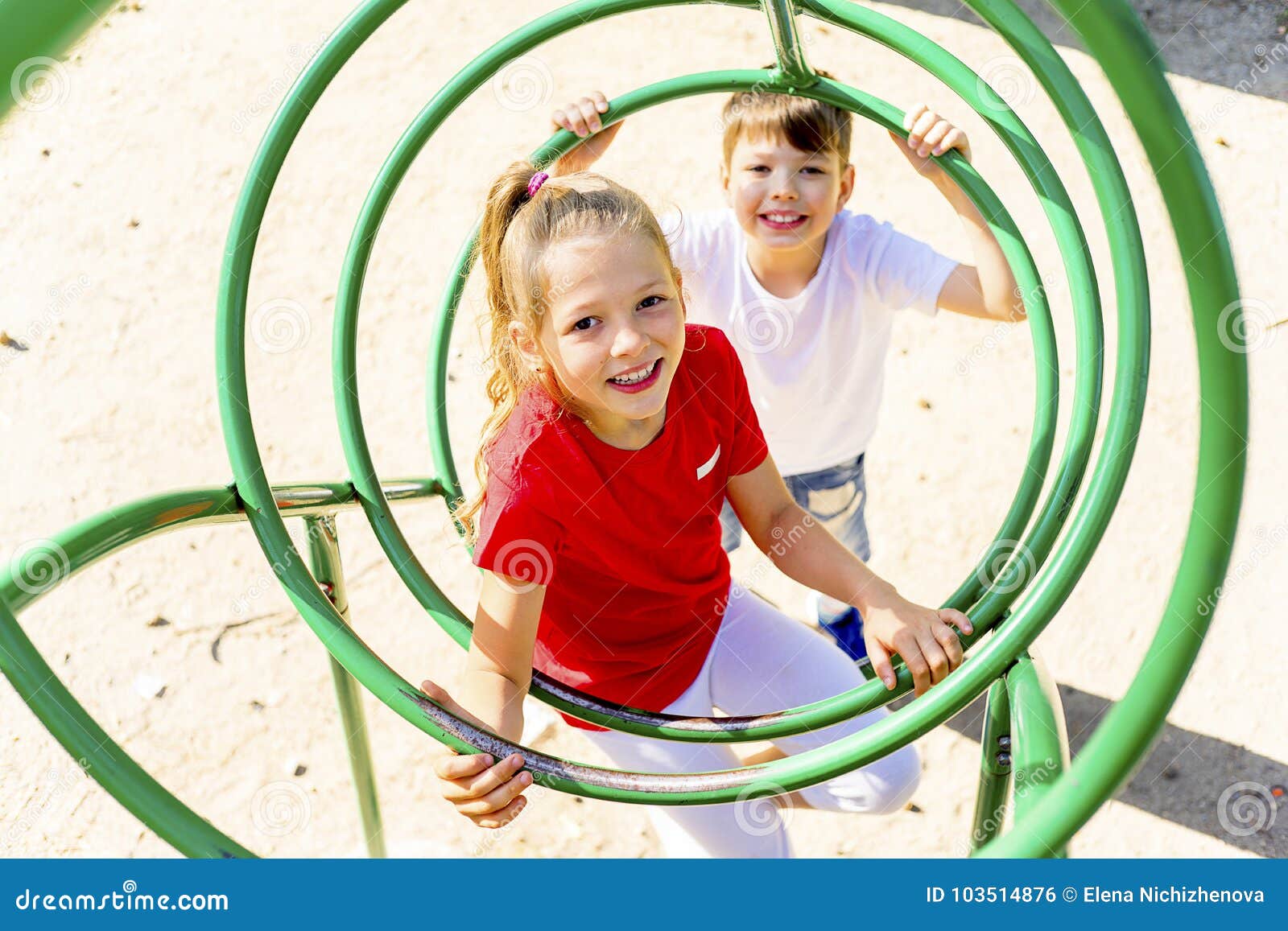Kids on playground stock photo. Image of black, casual - 103514876