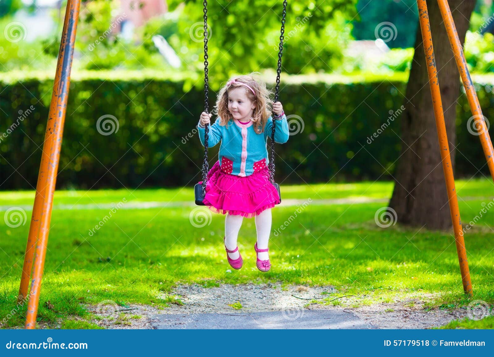 Kids On Playground Swing Stock Photo - Image: 57179518 Kids On Playground Swing Stock Photo - Image: 57179518