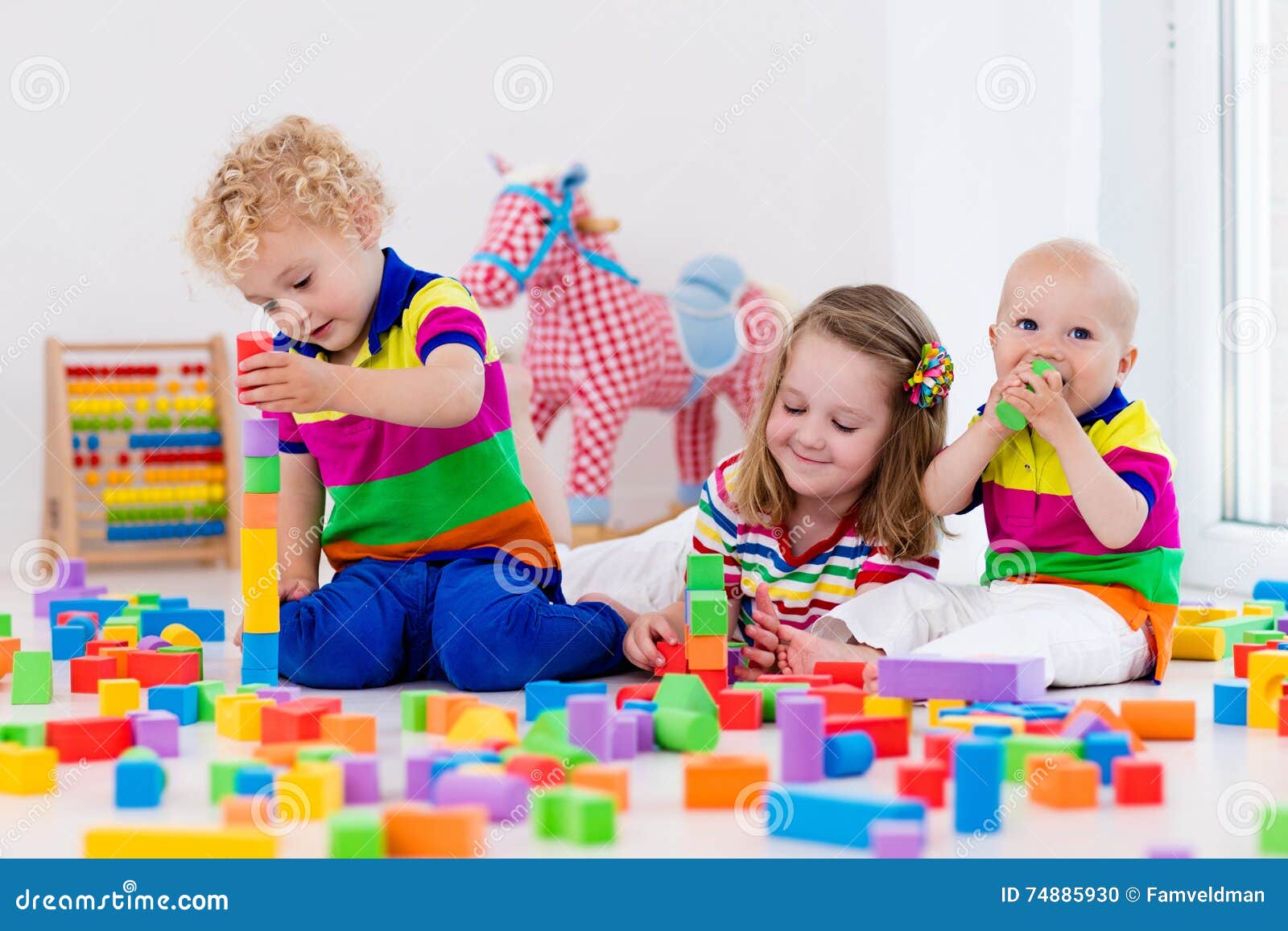 Kids Playing with Colorful Toy Blocks Stock Photo - Image of nursery ... Kids Playing with Colorful Toy Blocks Stock Photo - Image of nursery ...