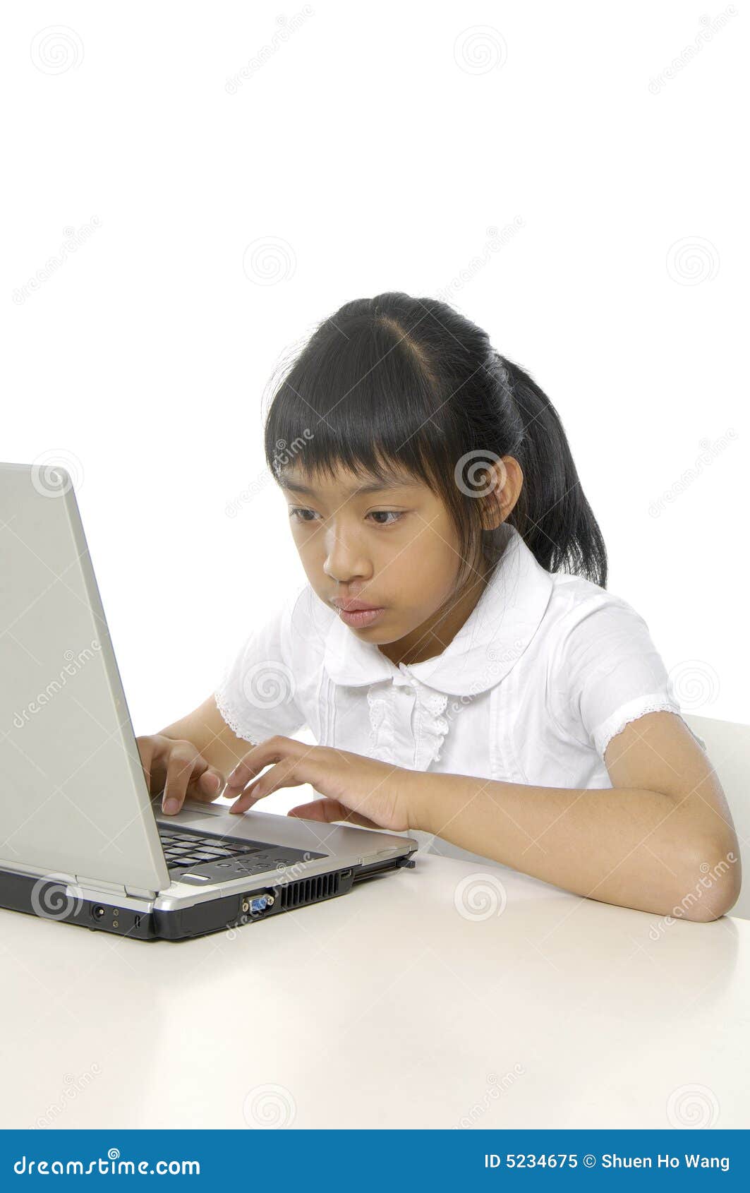 Kids playing computer stock image. Image of care, daughter - 5234675