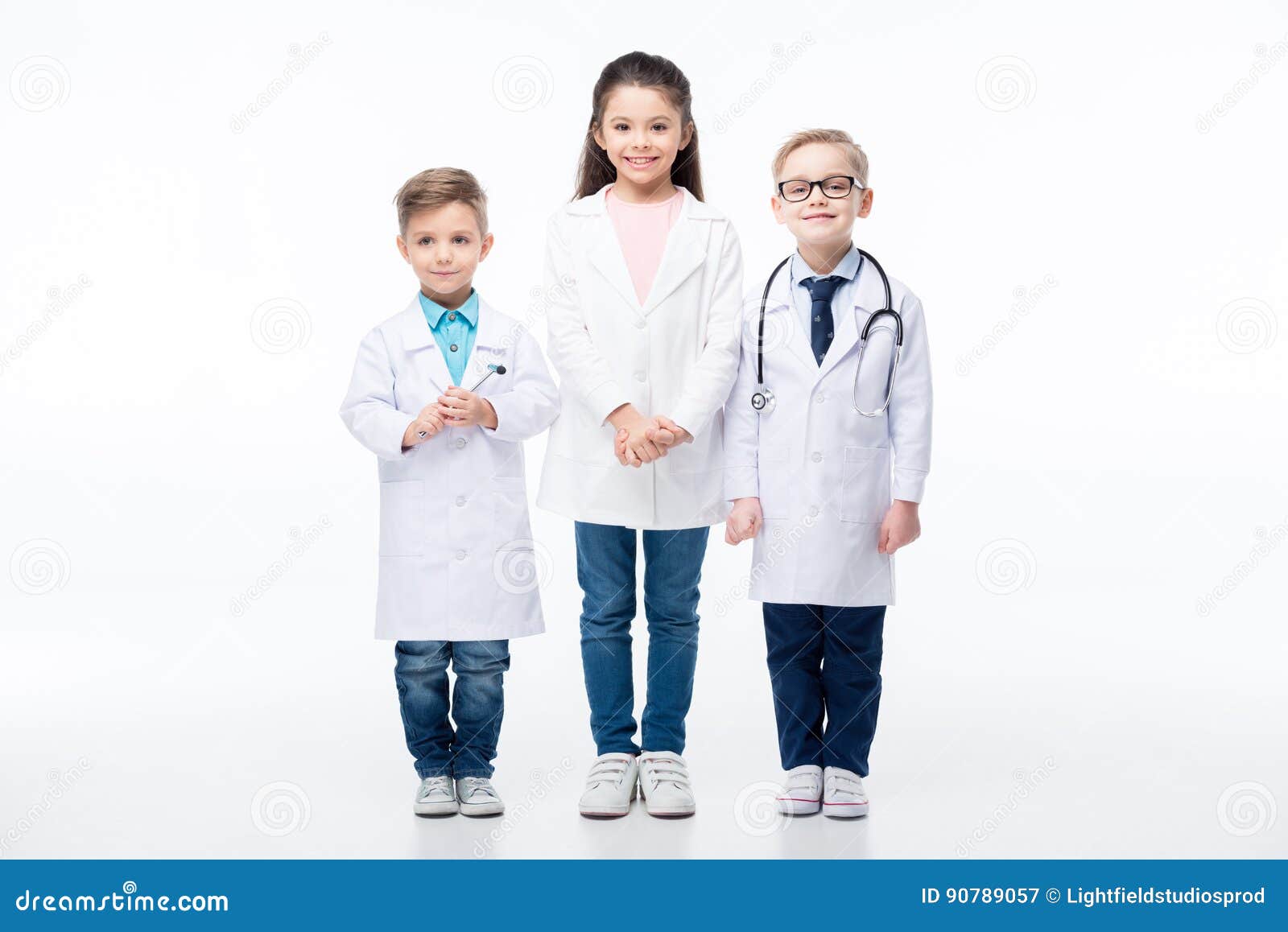 Kids playing doctors stock image. Image of medicare, occupation - 90789057