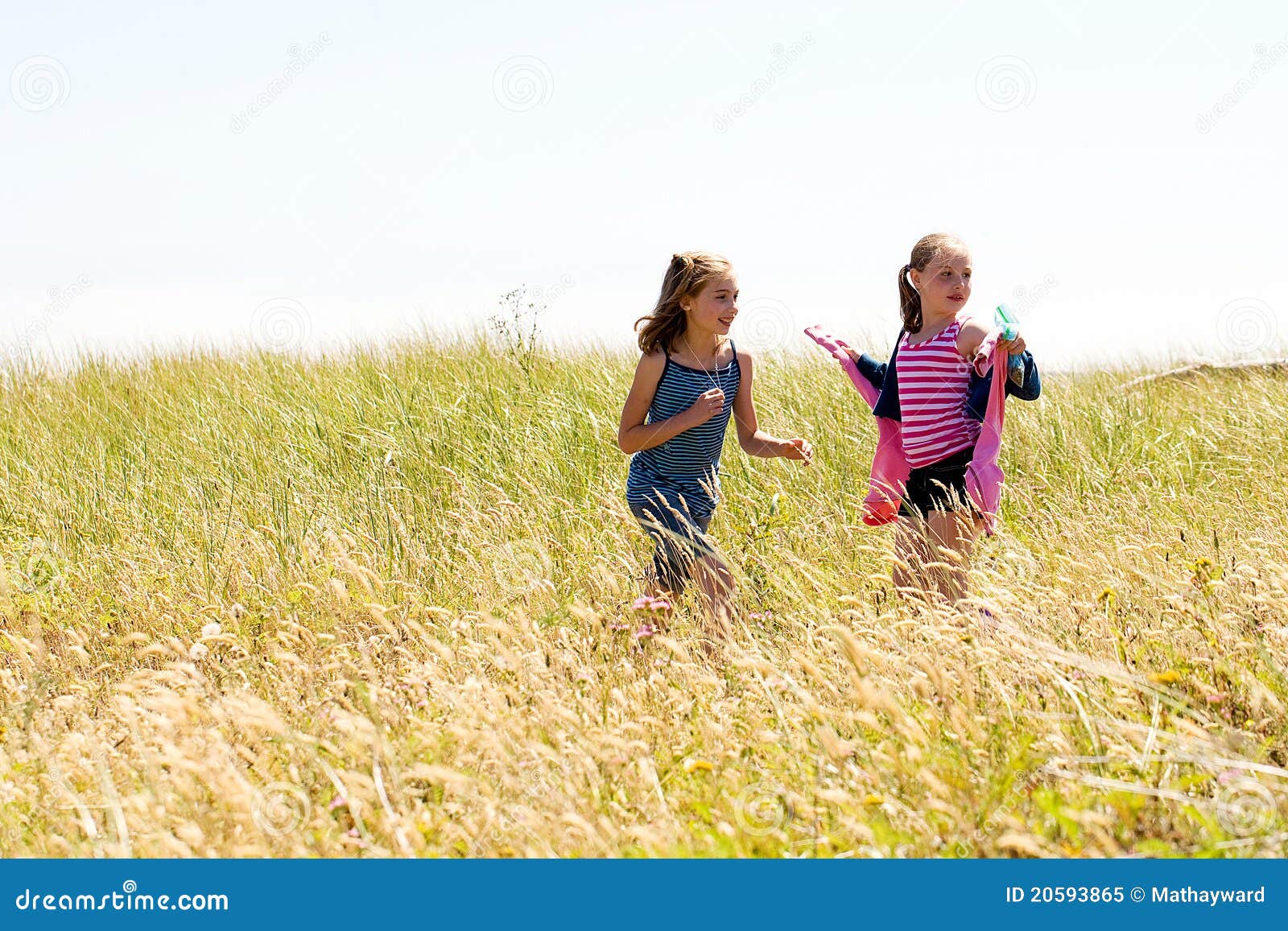 Kids Playing In A Field Of Tall Grass Royalty Free Stock Photo - Image ...