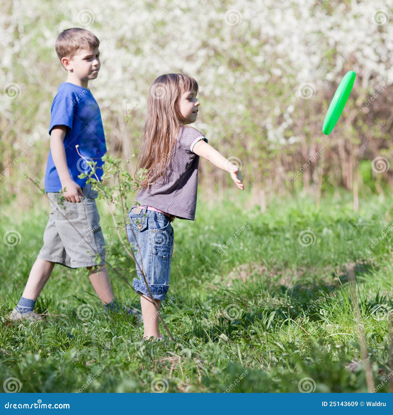 Kids playing outside stock image. Image of friendship - 25143609