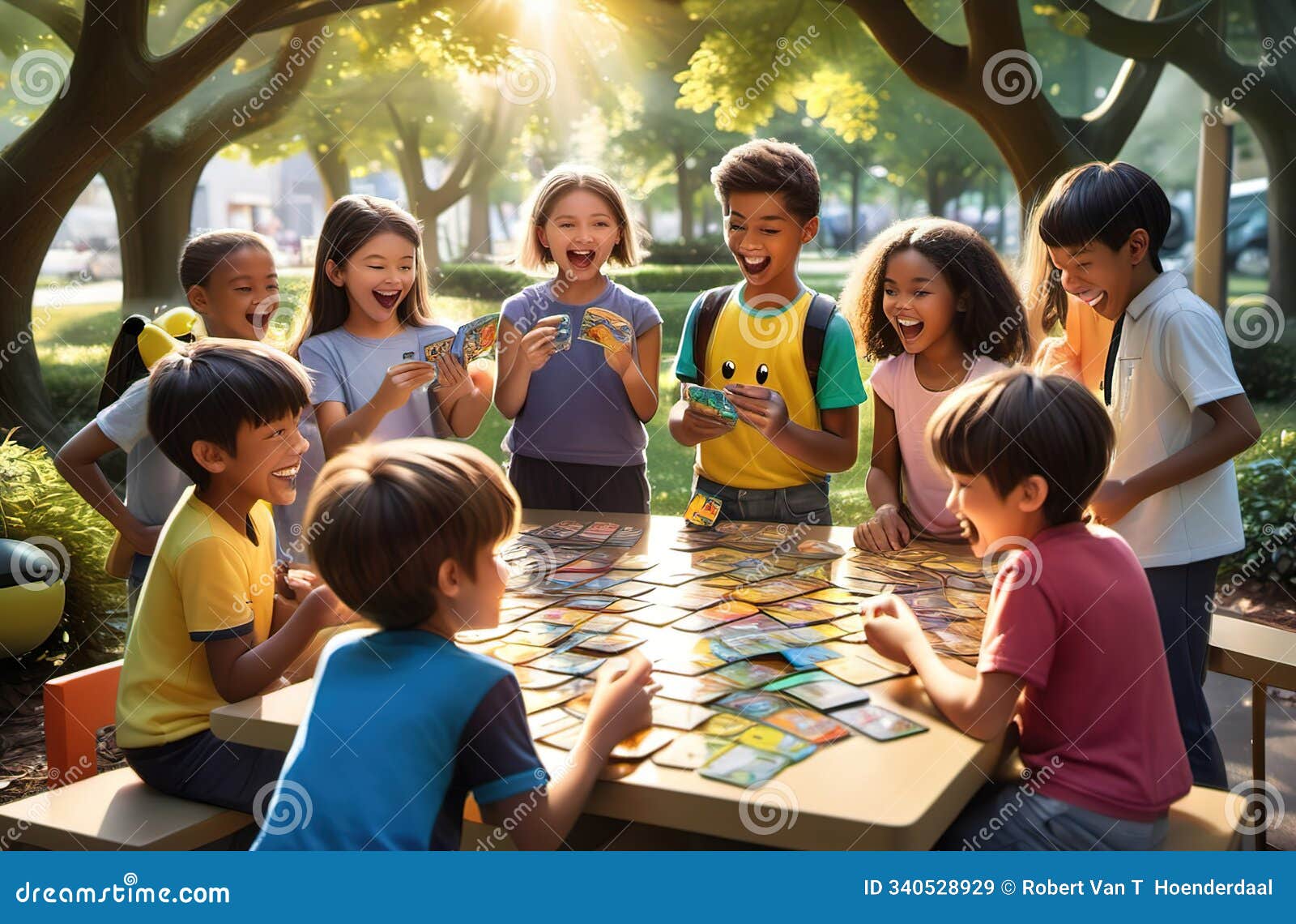 Kids Playing with Pokemon Cards at 14-10-2024 Editorial Stock Image ...