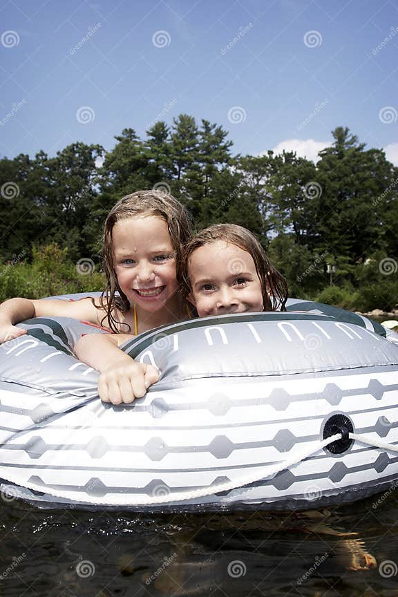 Kids playing in the river stock photo. Image of warm, laughing - 1504948