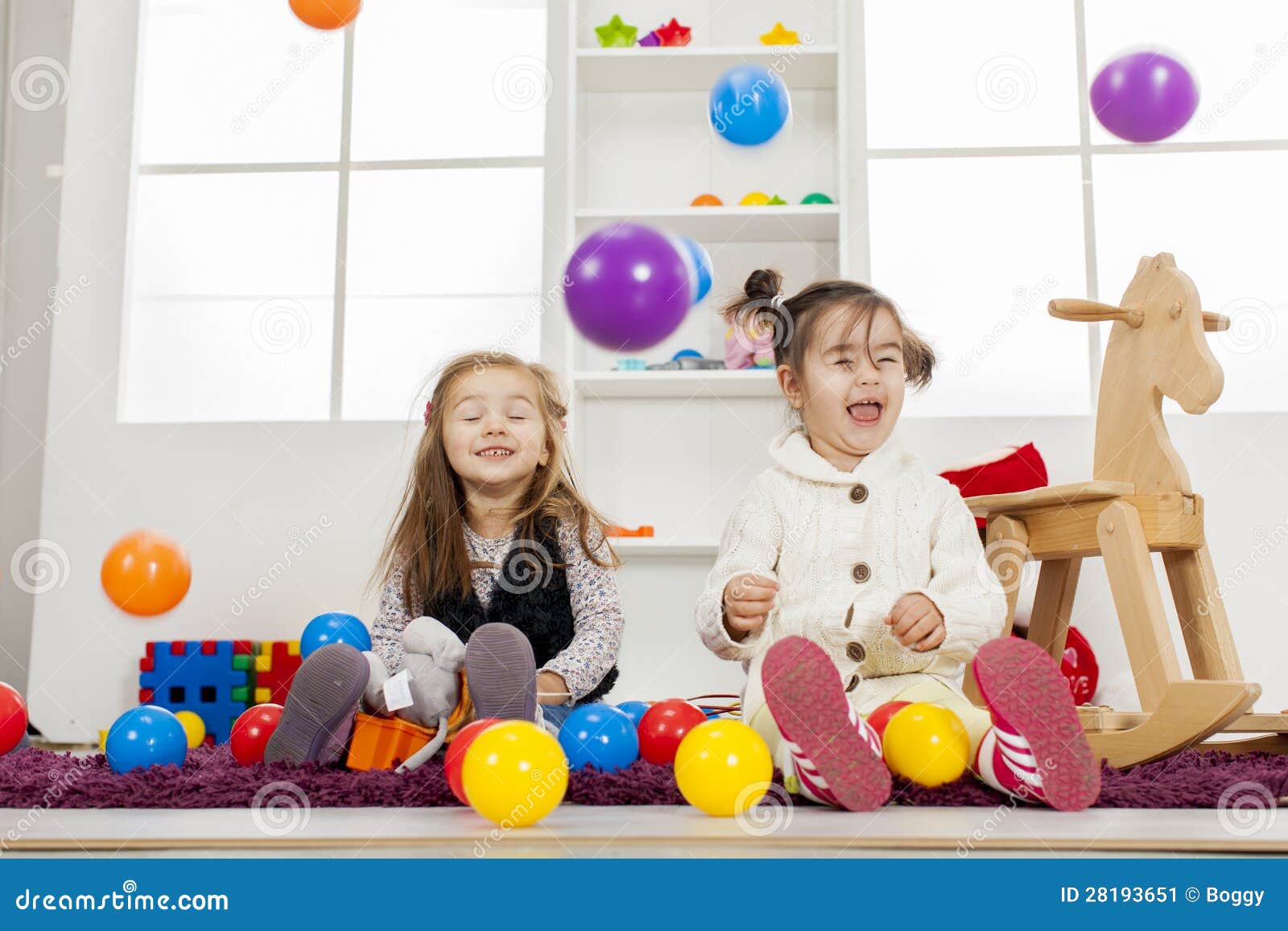 Kids playing in the room stock image. Image of creative - 28193651