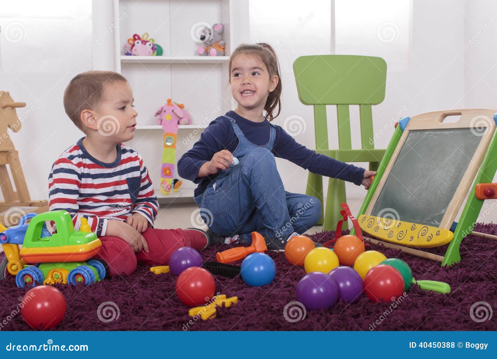 Kids playing in room stock photo. Image of face, cute - 40450388