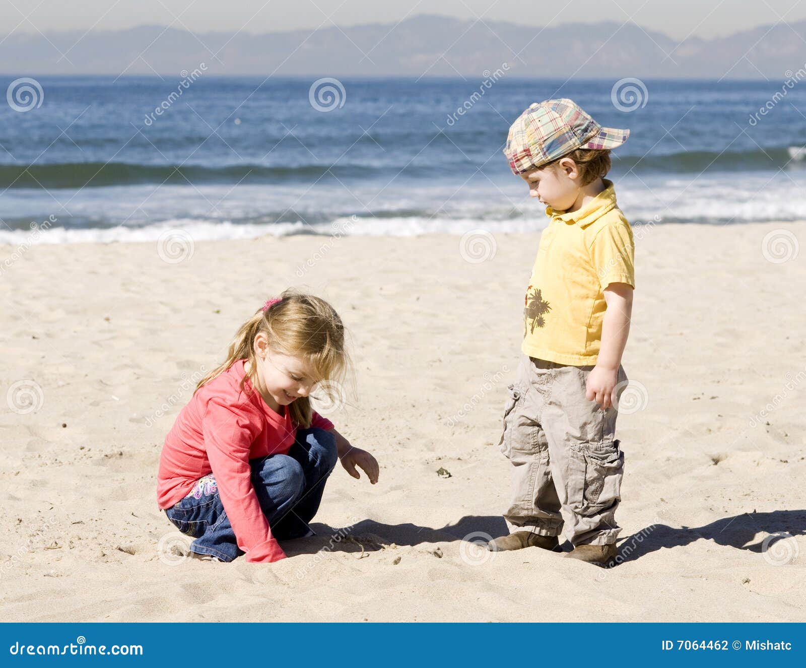 Kids are Playing with a Sand Stock Photo - Image of kids, beach: 7064462