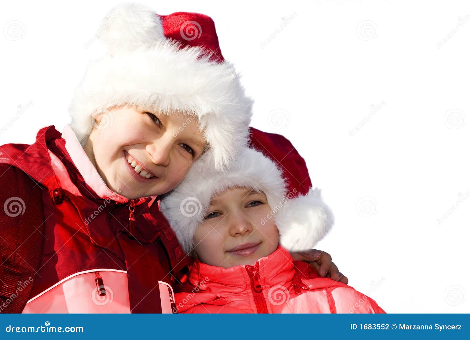 Kids Playing Santa Claus stock photo. Image of believe - 1683552