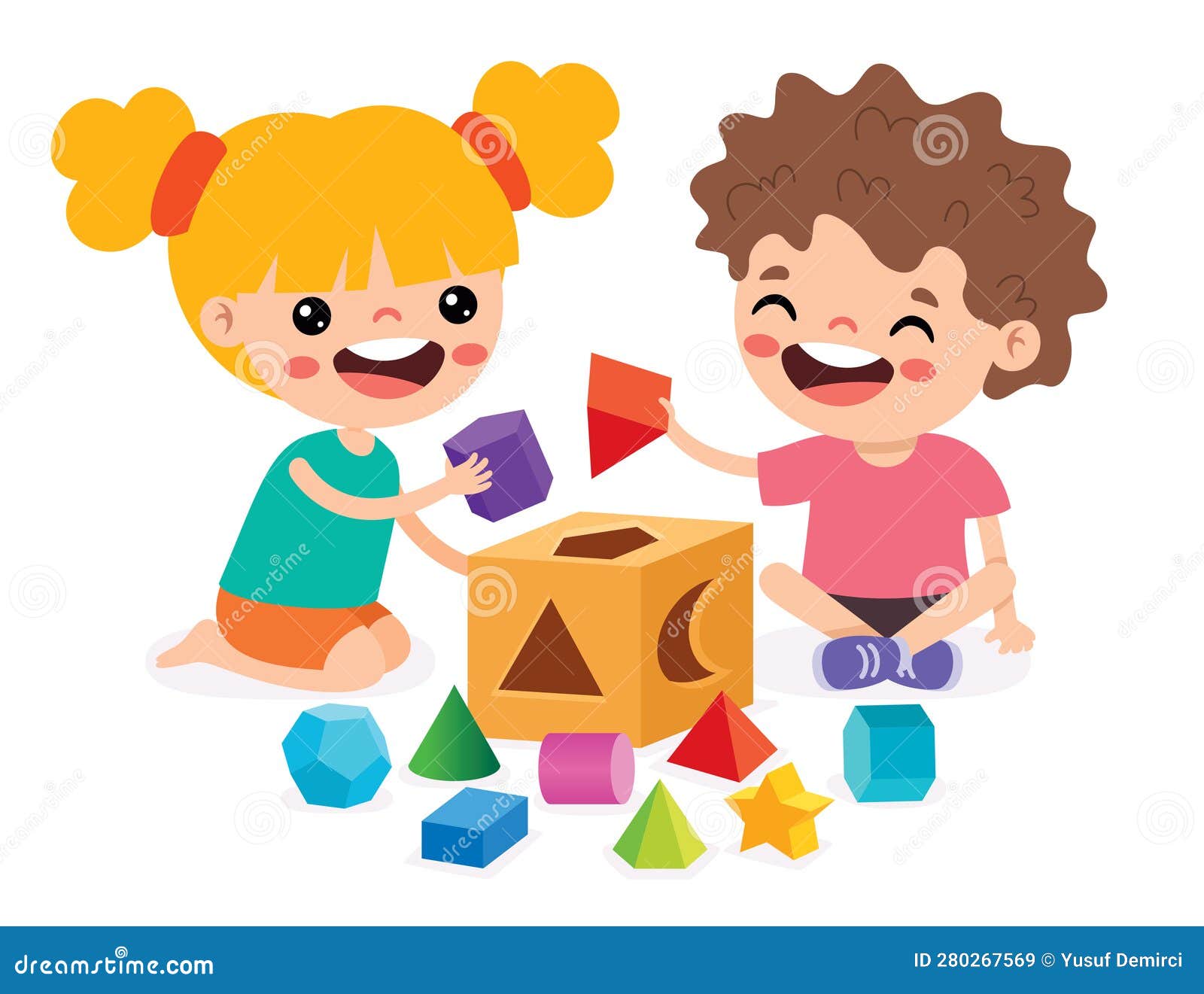 Kids Toy, Sorter With Sea Animal Figures, Shaped Molds. Educational ...