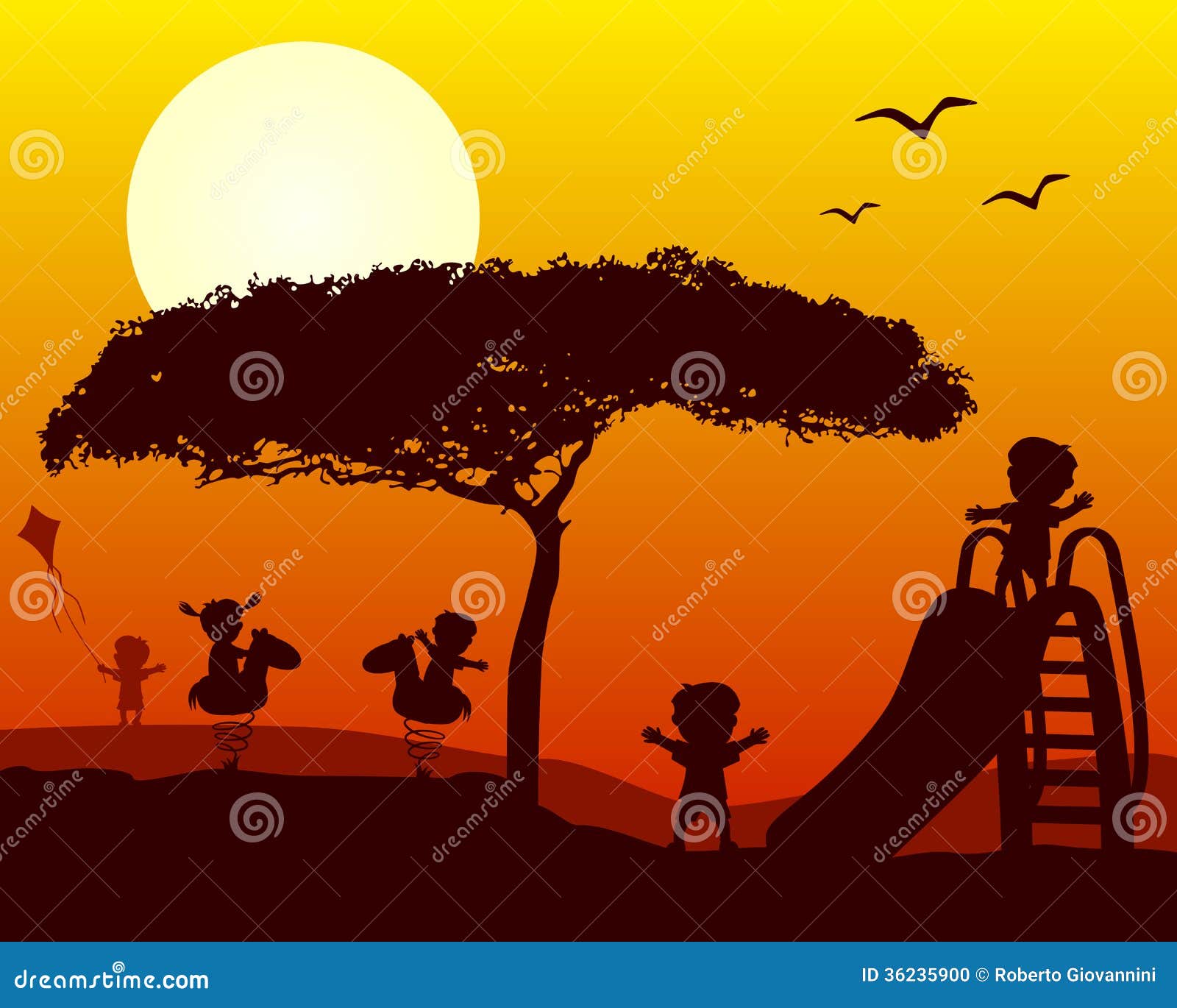 Sunset Kids Stock Illustrations – 4,067 Sunset Kids Stock Illustrations ...