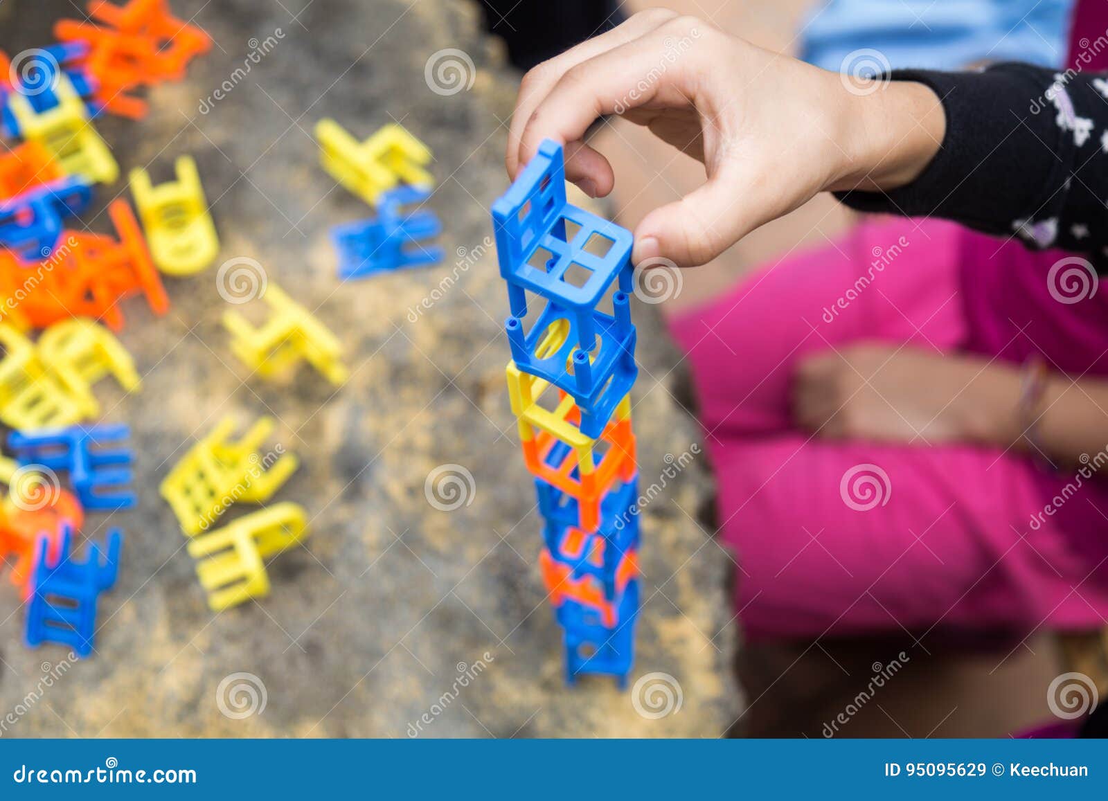 Kids Playing the Stacking Chairs Game during Party Stock Image - Image ...