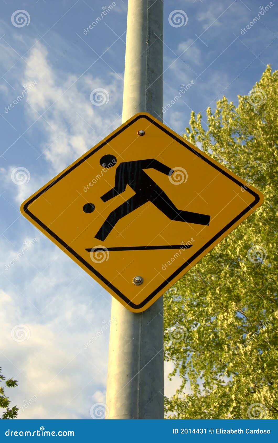 Kids Playing Street Sign stock image. Image of attention - 2014431