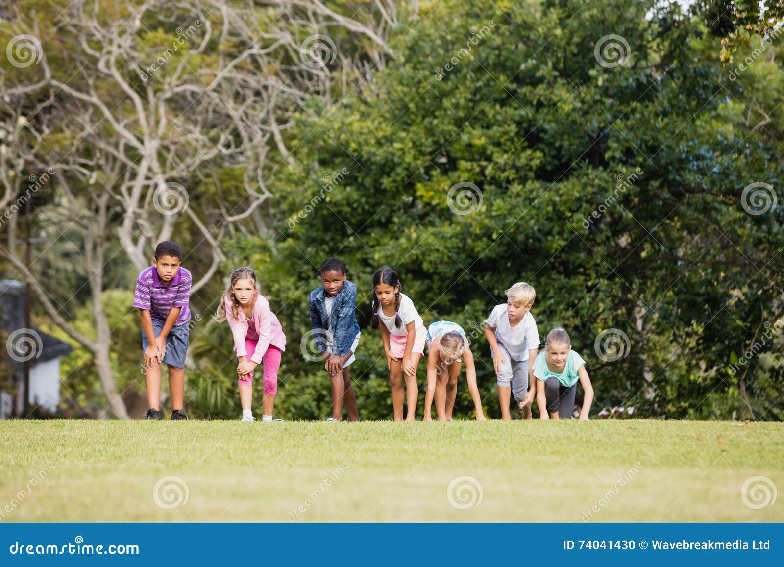 Kids Playing Together during a Sunny Day Stock Photo - Image of ...