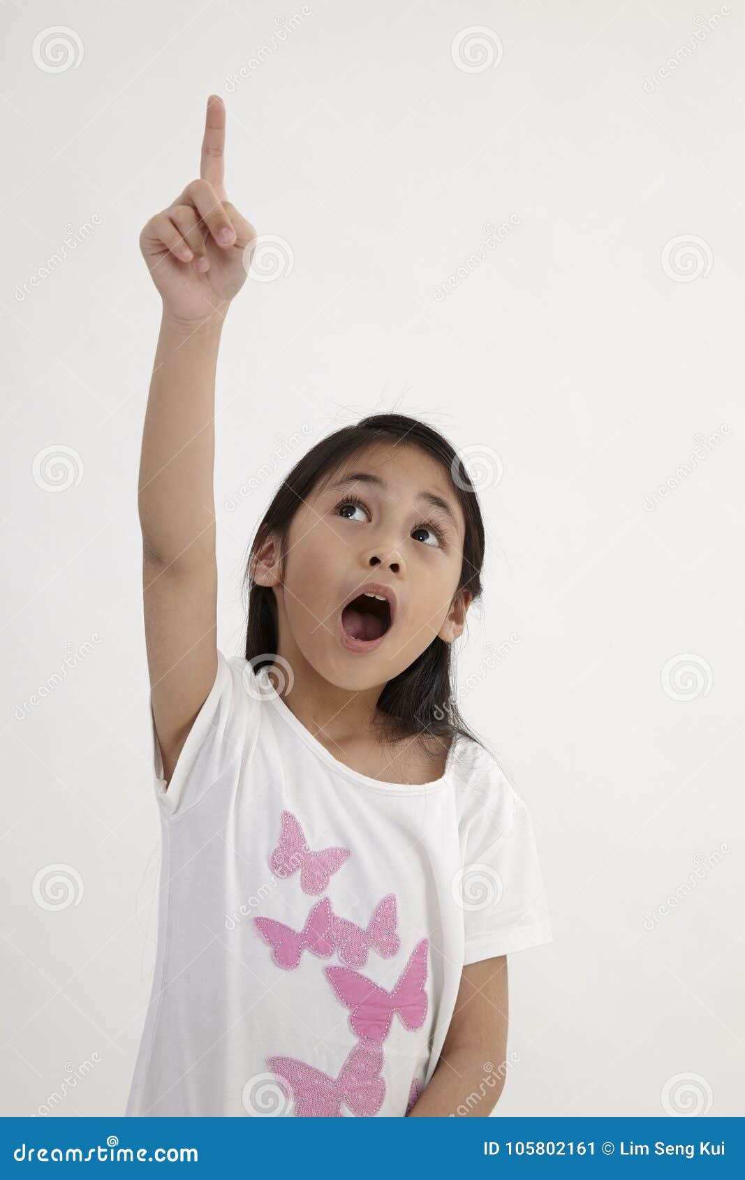 Kids pointing stock image. Image of hand, happiness - 105802161