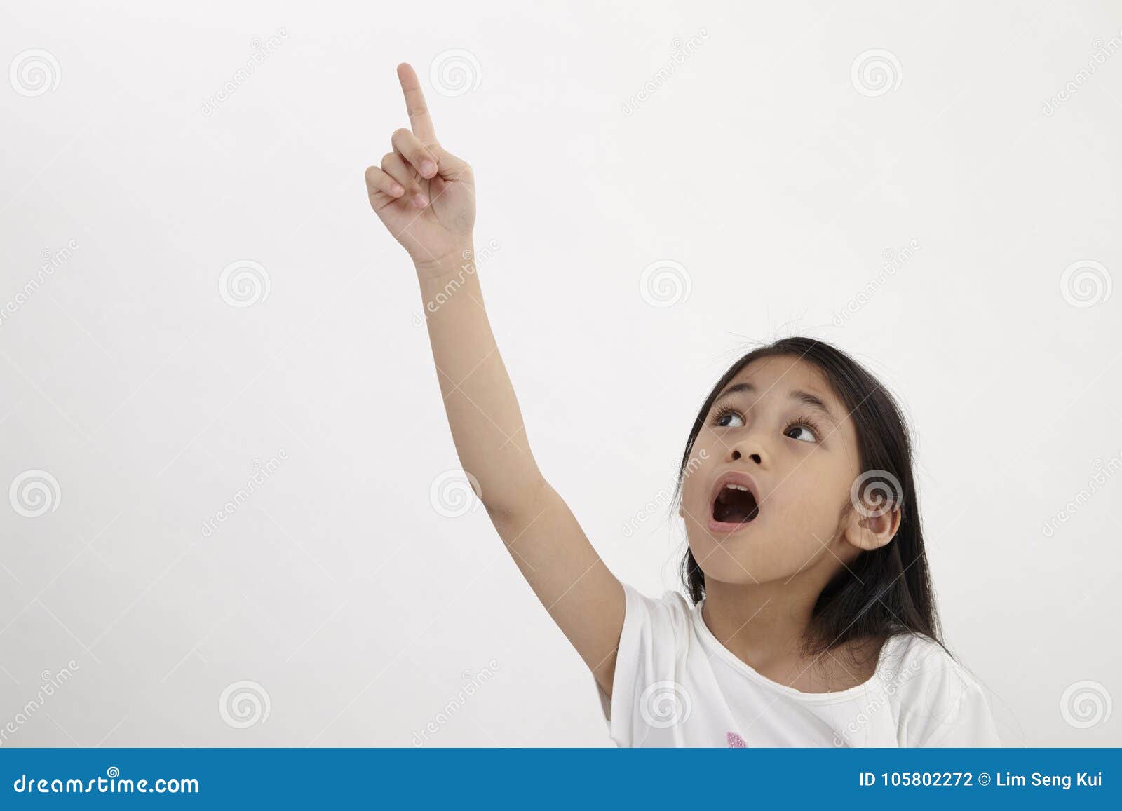 Kids pointing stock photo. Image of portrait, background - 105802272