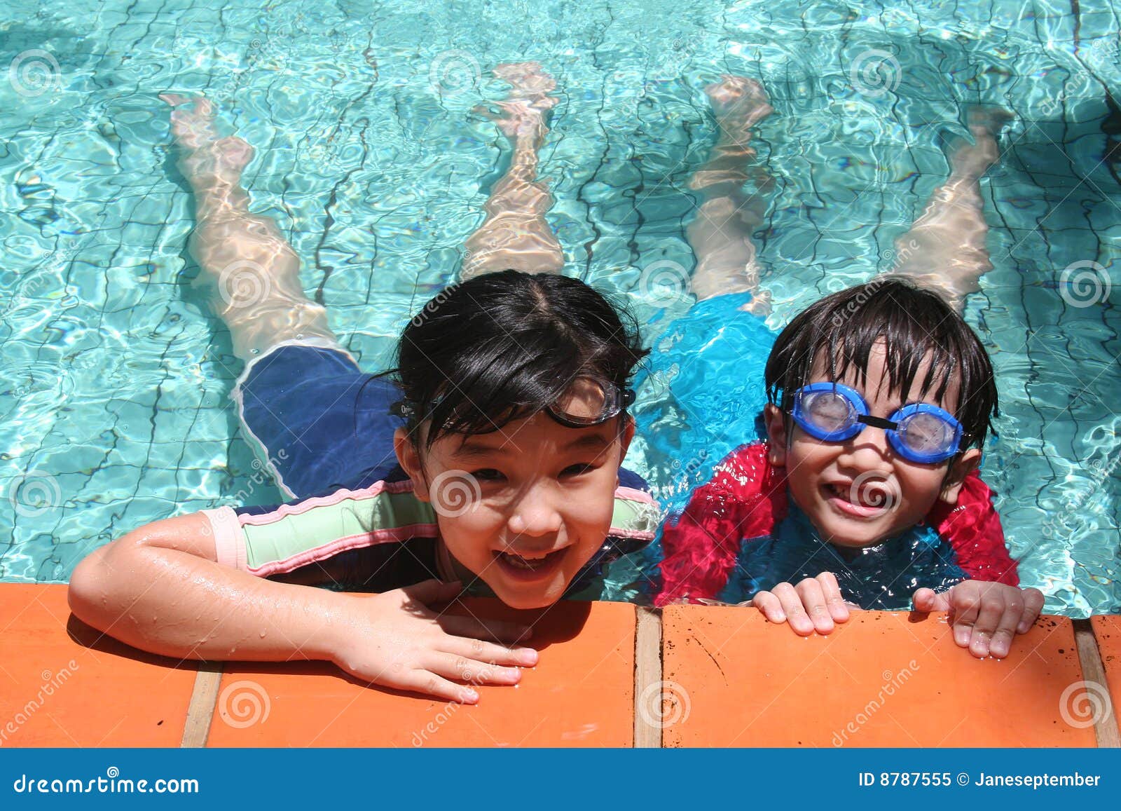 Kids In The Pool Royalty Free Stock Photo - Image: 8787555