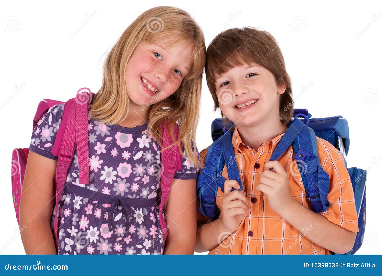 Kids Posing for Back To School Theme Stock Image - Image of overwhite ...
