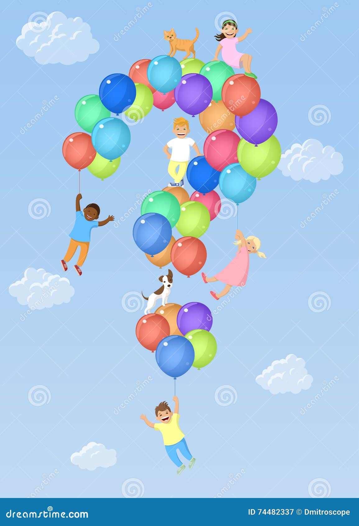 Balloons With Question-mark Symbols Stock Photography | CartoonDealer ...