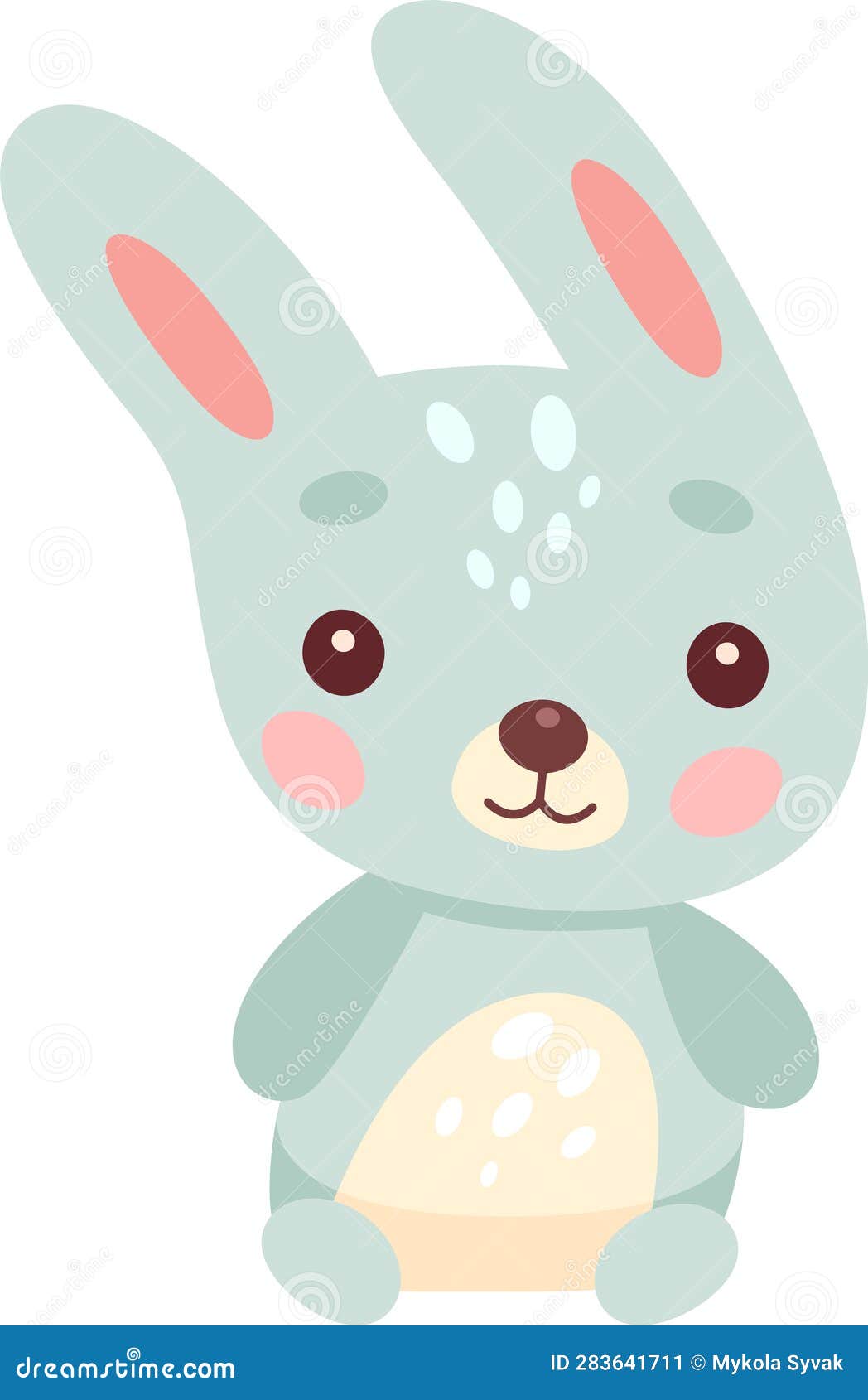 Kids Rabbit Toy stock illustration. Illustration of white - 283641711